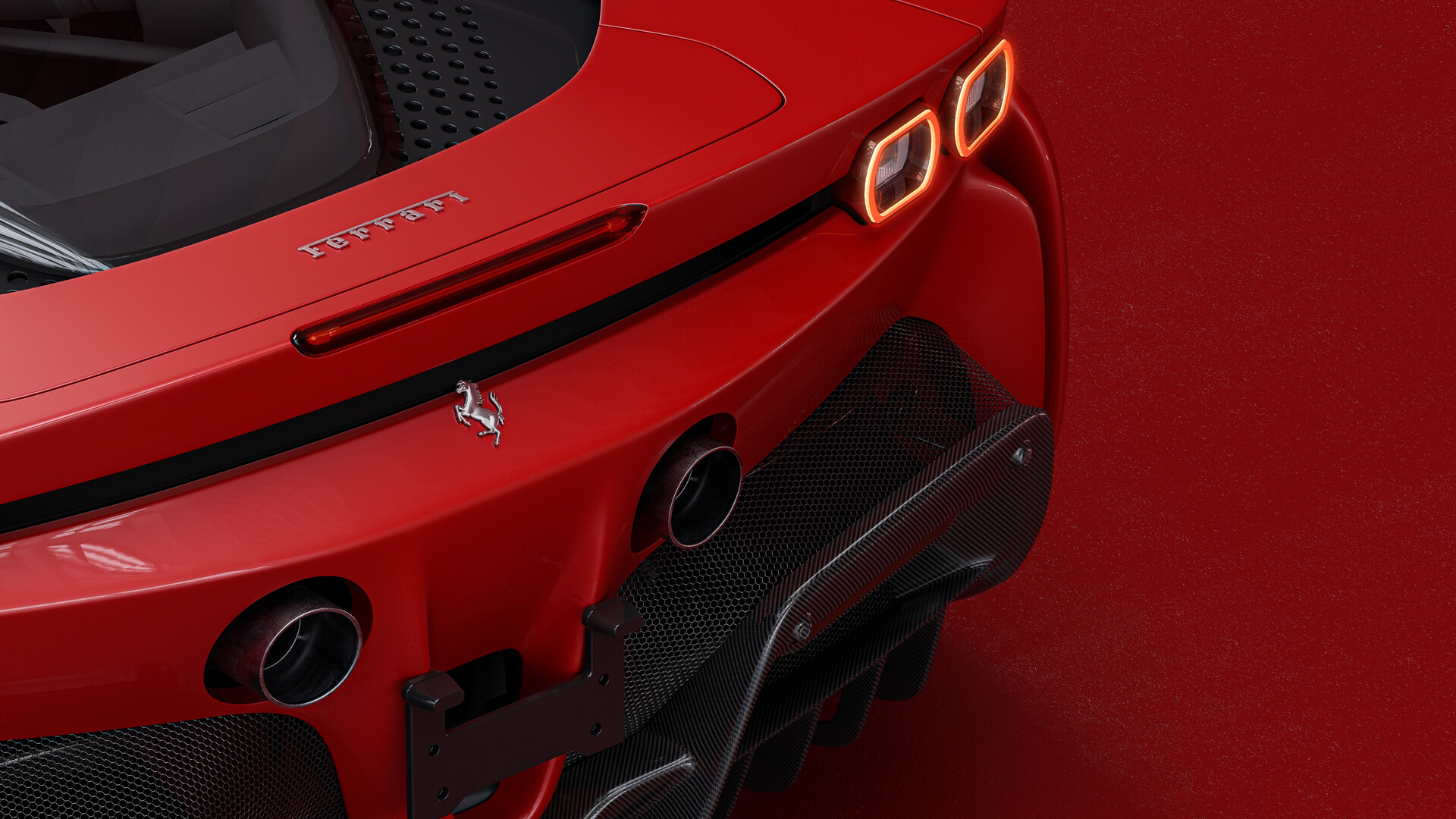 ArtStation - Ferrari SF90 With Redshift