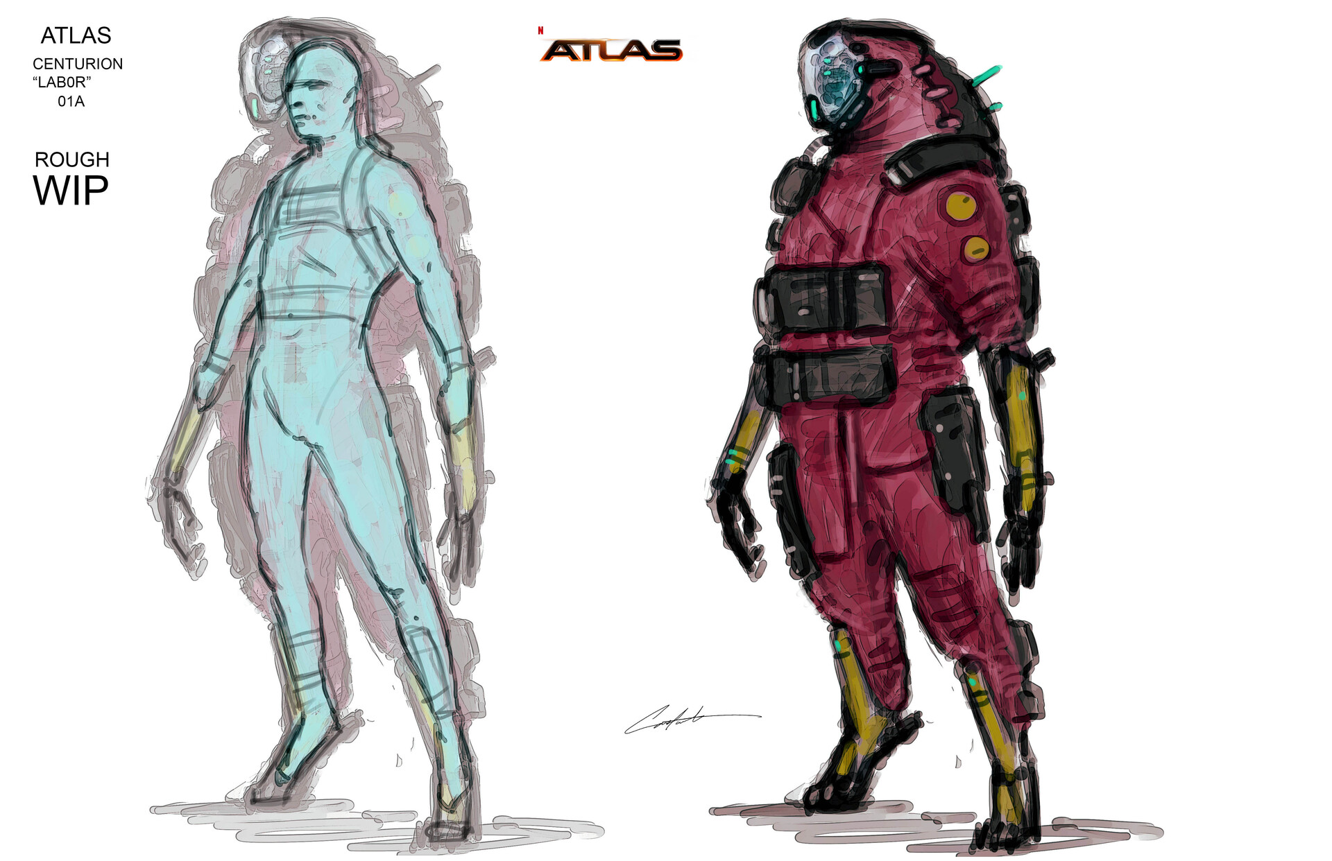 ArtStation - Centurion Labor Robot concepts