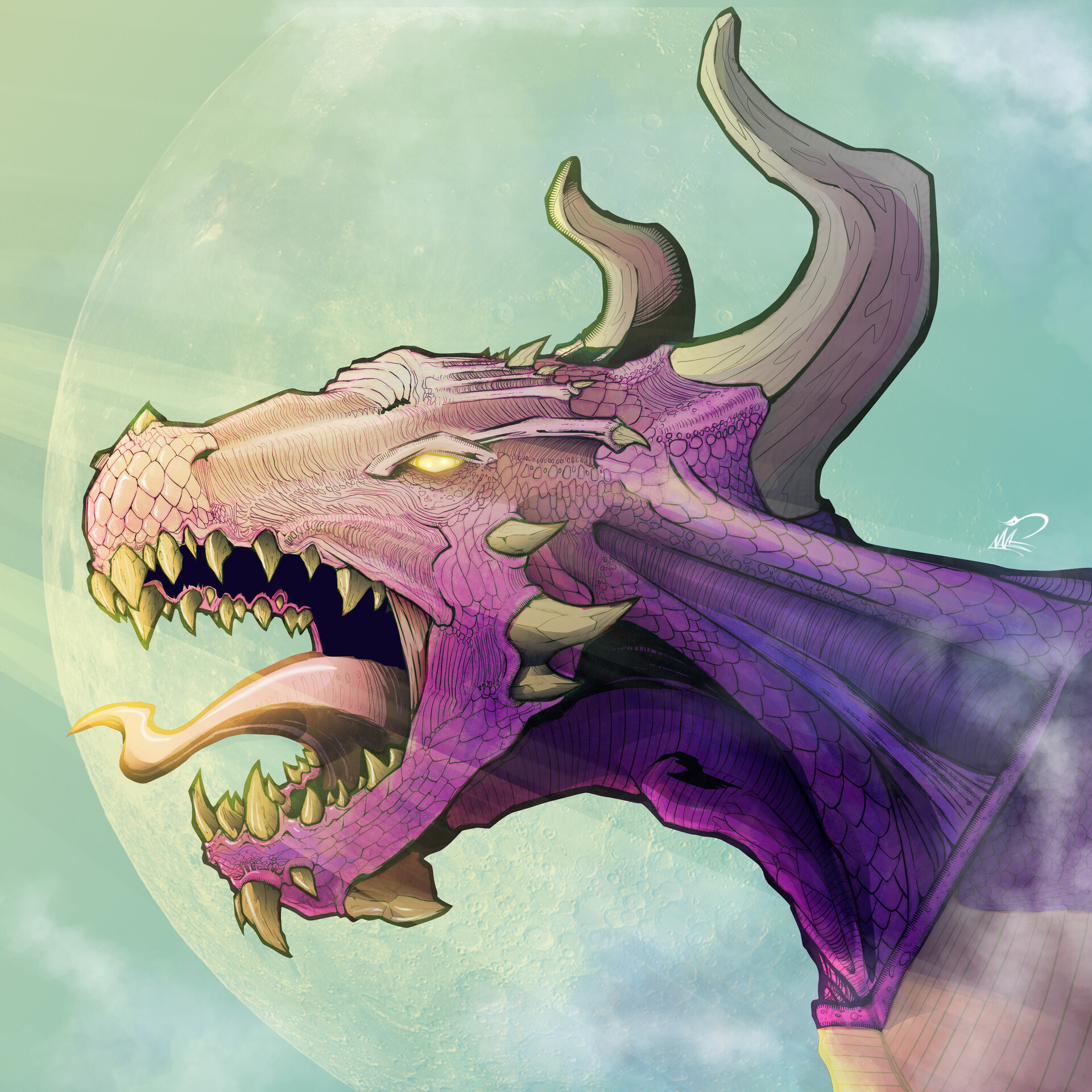 ArtStation - The Great Purple Dragon