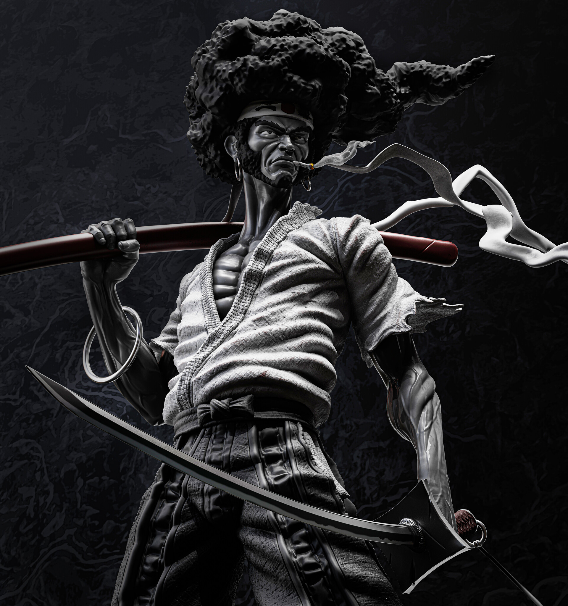 ArtStation - Afro samurai