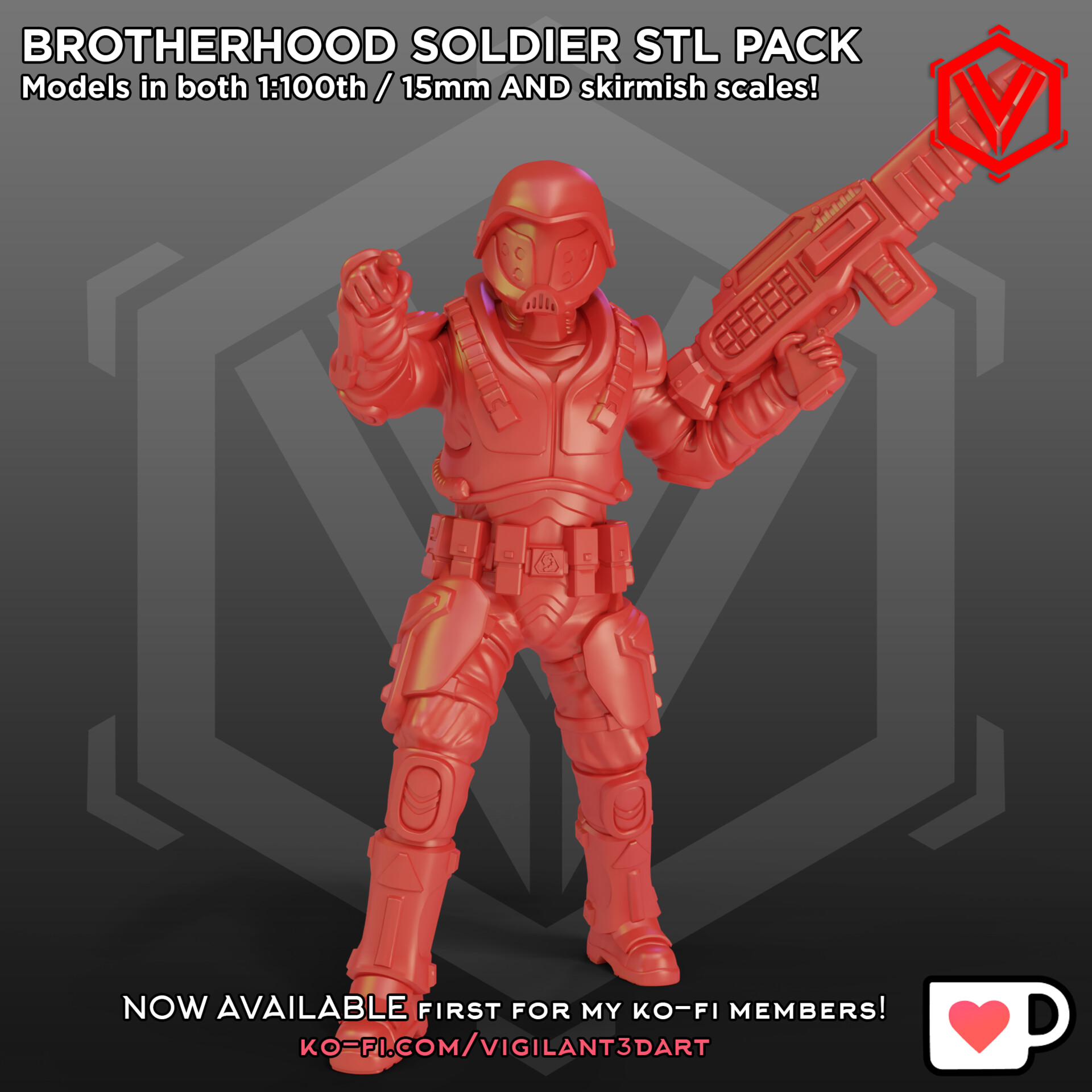 Vincent Colborn - Brotherhood Soldiers - Fanart Miniature Project
