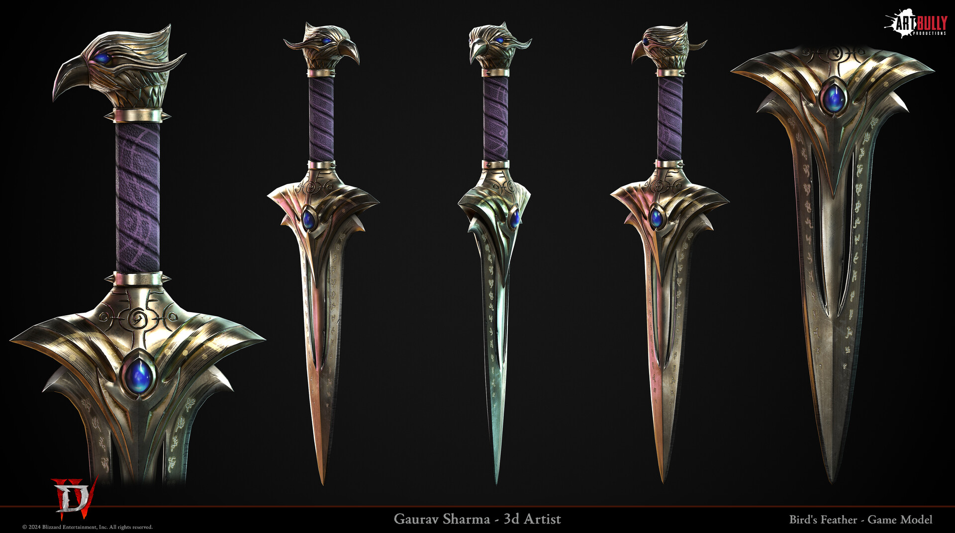 Art Bully Productions - Diablo IV - Weapons, Trophies, Headstone - 02