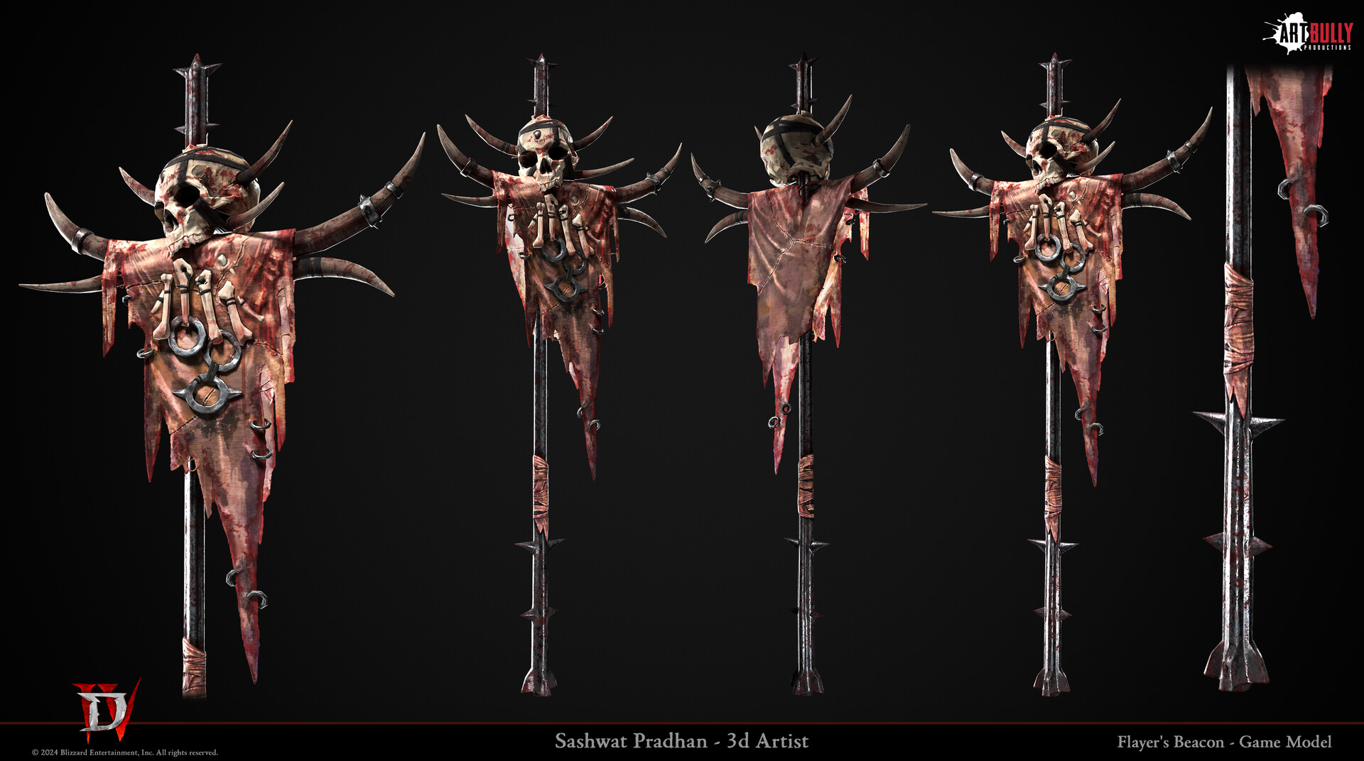 Art Bully Productions - Diablo IV - Weapons, Trophies, Headstone - 02