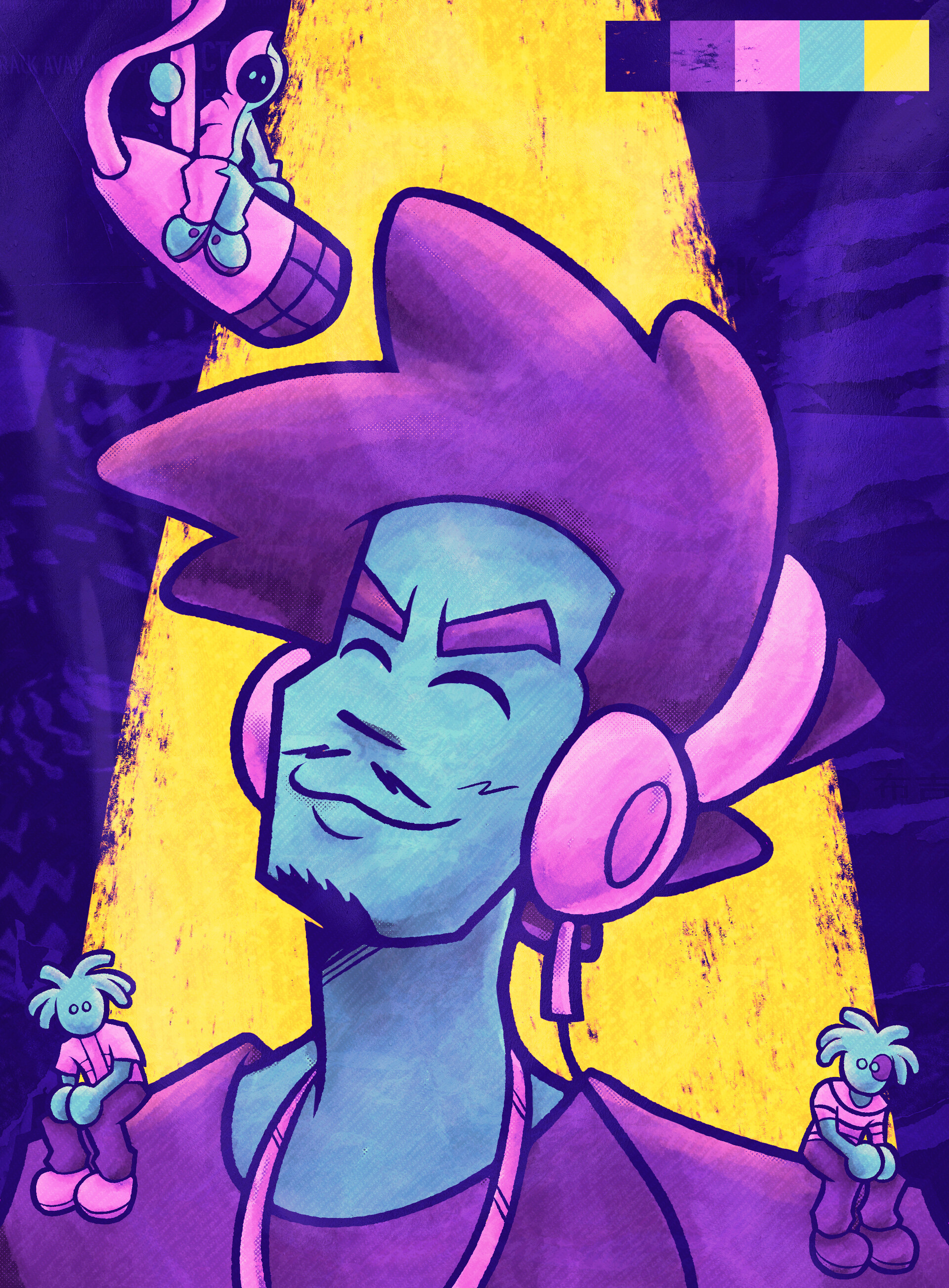 ArtStation - Denzel Curry Editorial Portrait