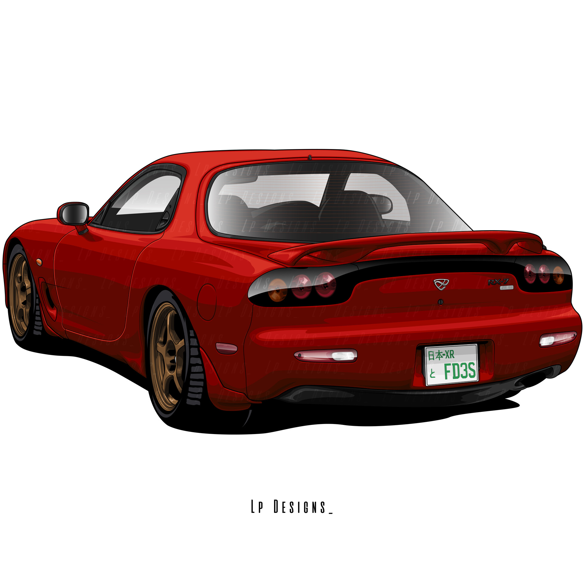 ArtStation - Mazda Rx-7 (Costumer)