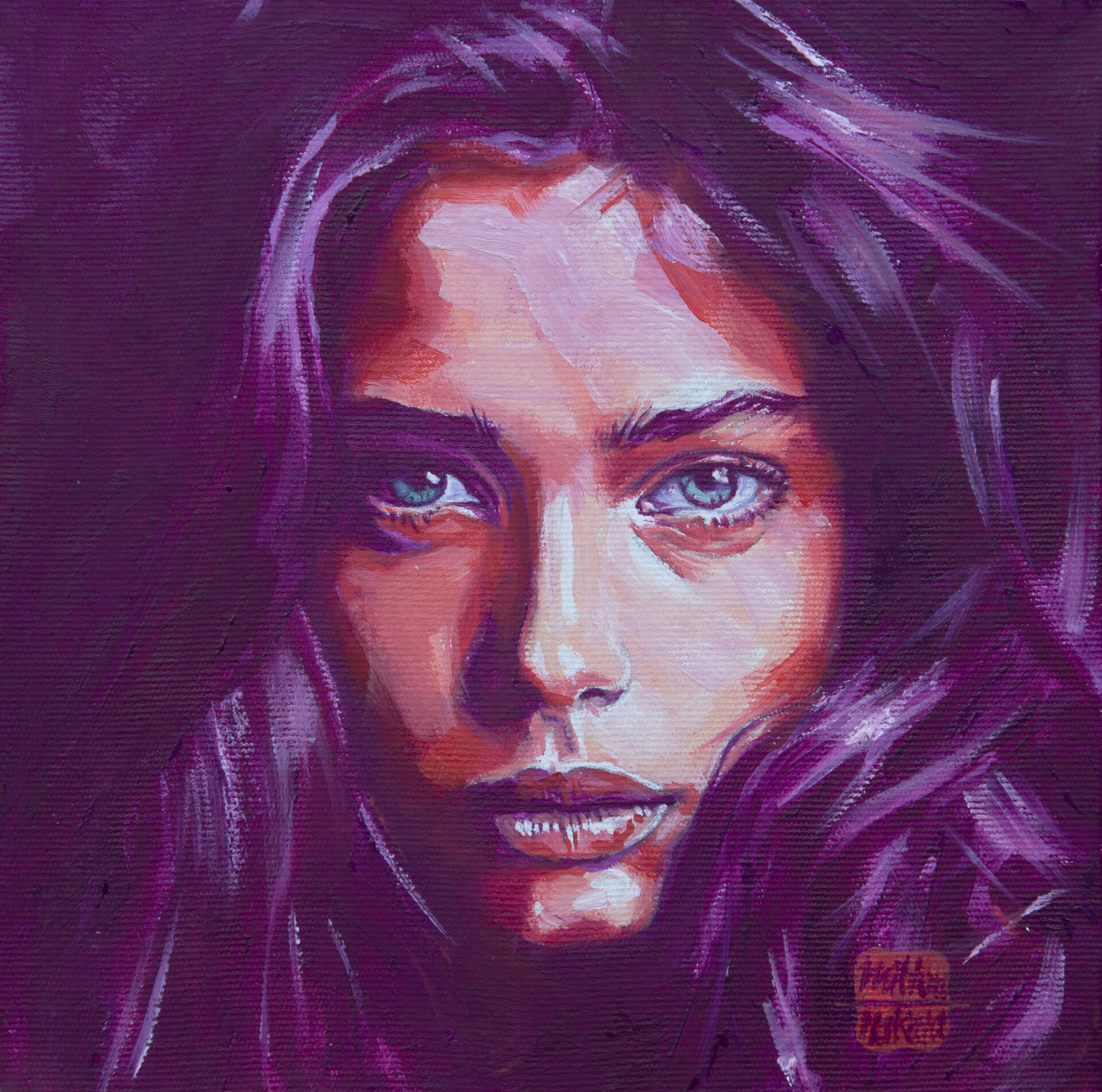 ArtStation - Oil exercise on canvas.