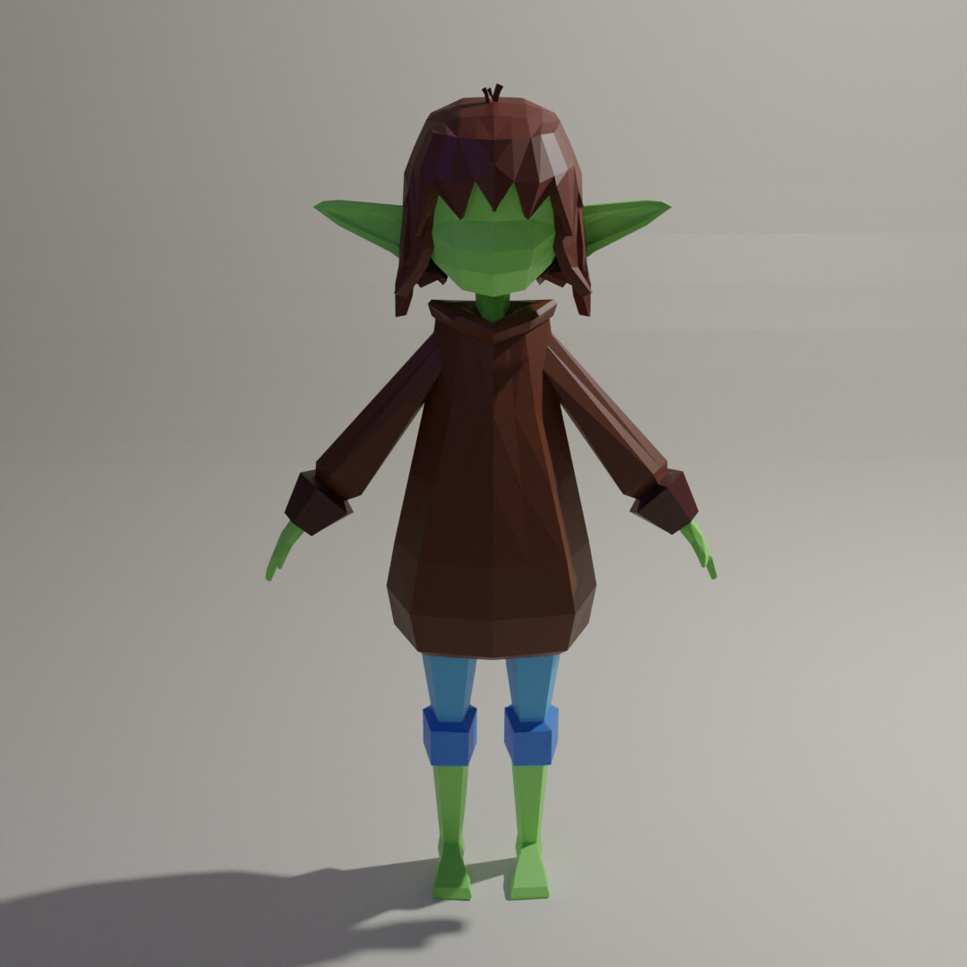 ArtStation - Low-Poly Goblin Girl