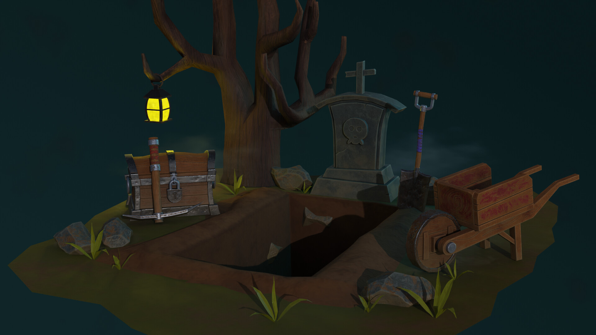 ArtStation - Grave stylized