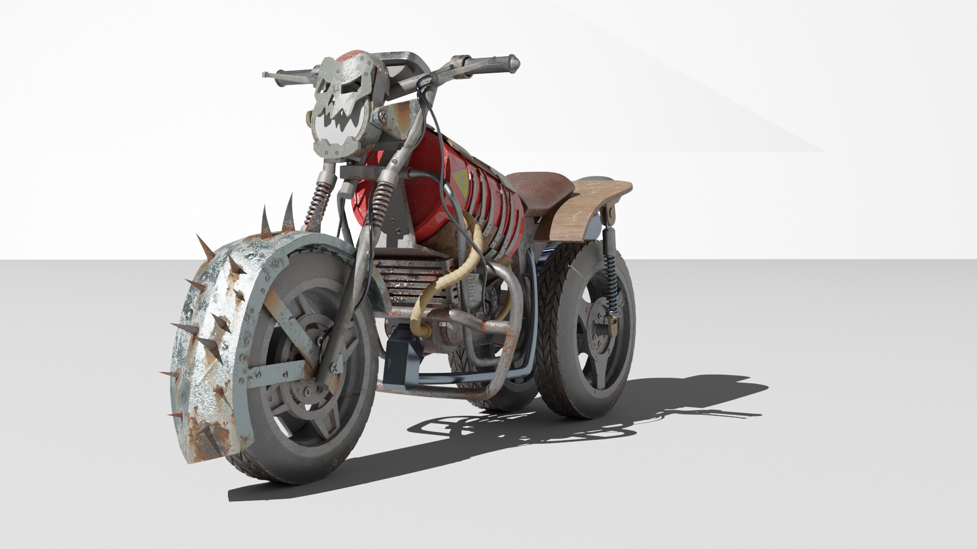 ArtStation - Post apocalyptic concept motorcycle, blade and rifle design
