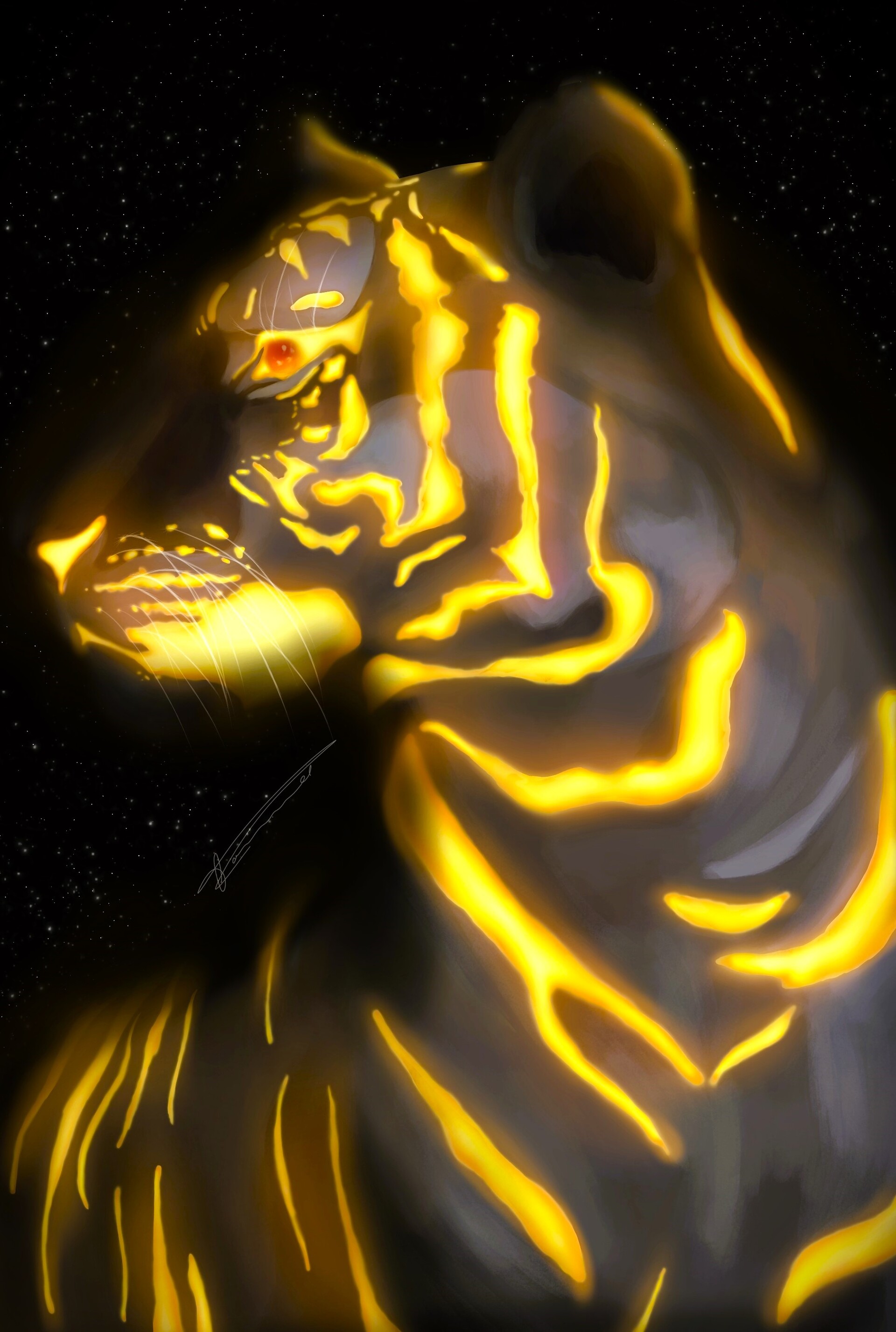 ArtStation - Glow Tiger