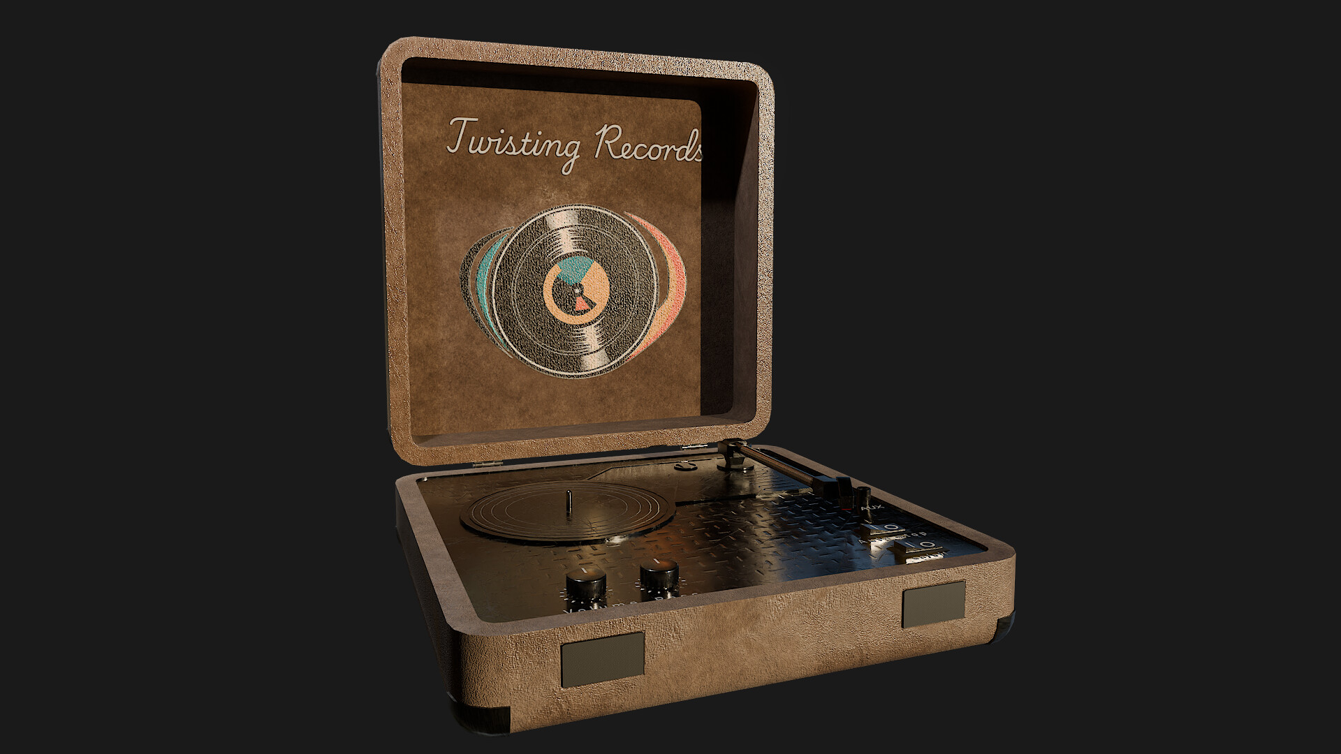 ArtStation - Modern/Vintage Look Record Player By ShadowRenders