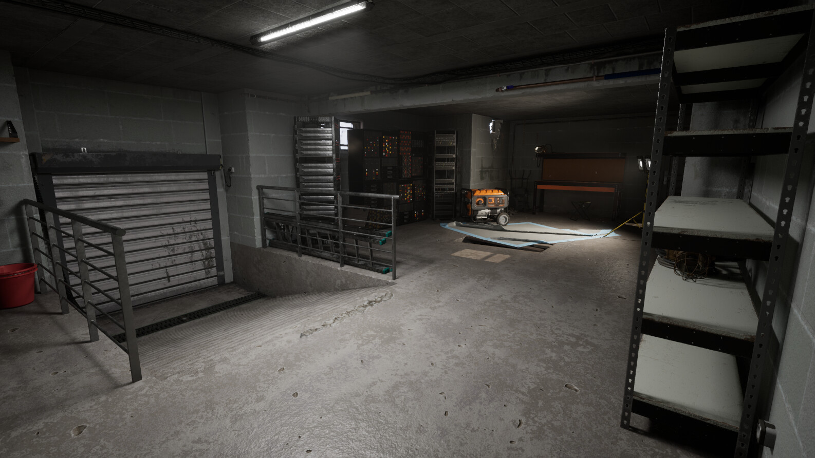 ArtStation - [WorkInProgress & Breakdown] Basement Environment