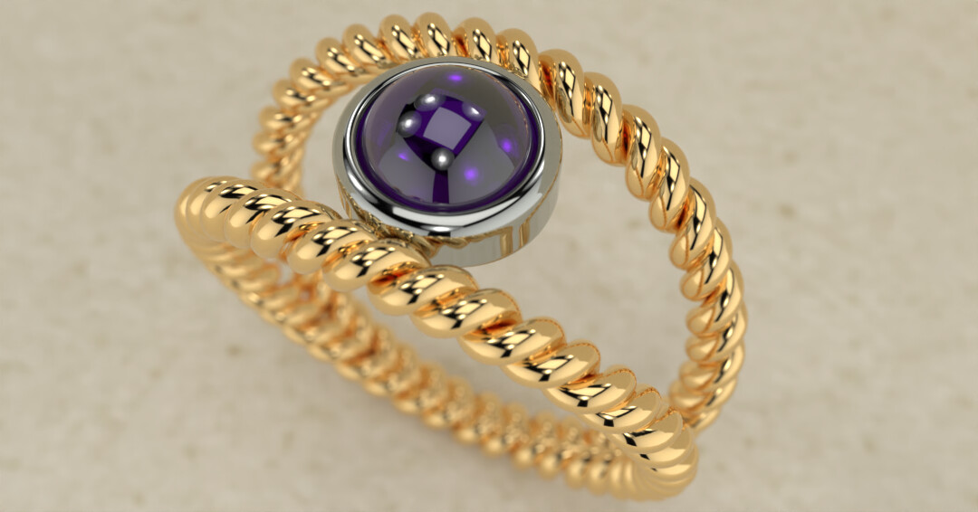 ArtStation - Twisted-Wire Ring