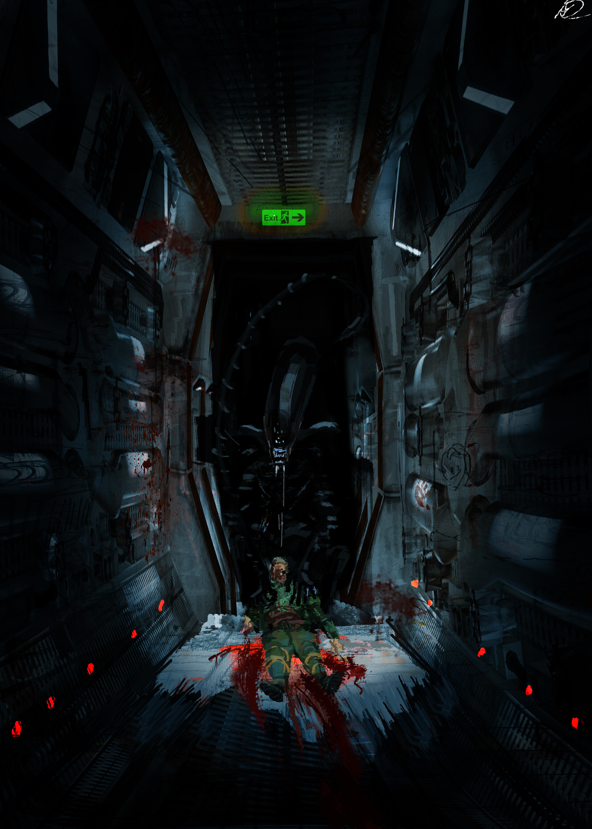 ArtStation - Alien Xenomorph Deadly Confront