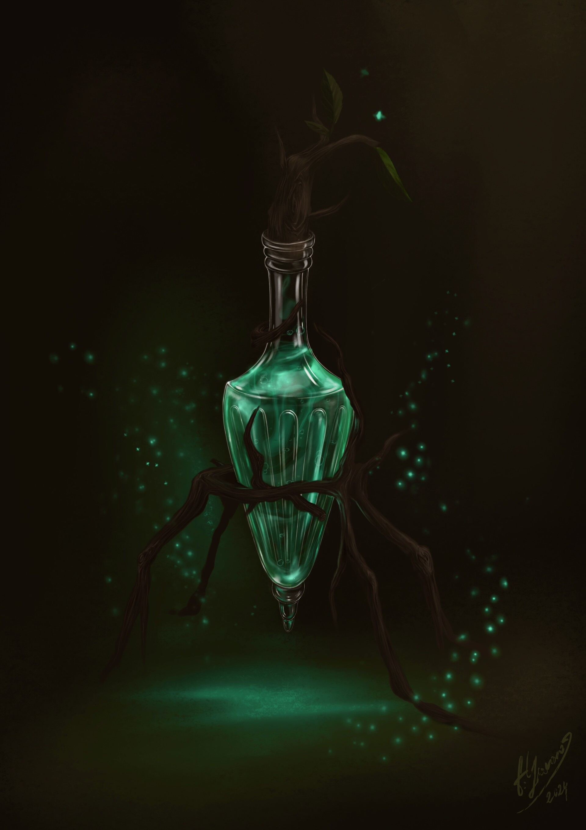 ArtStation - Nature in bottle