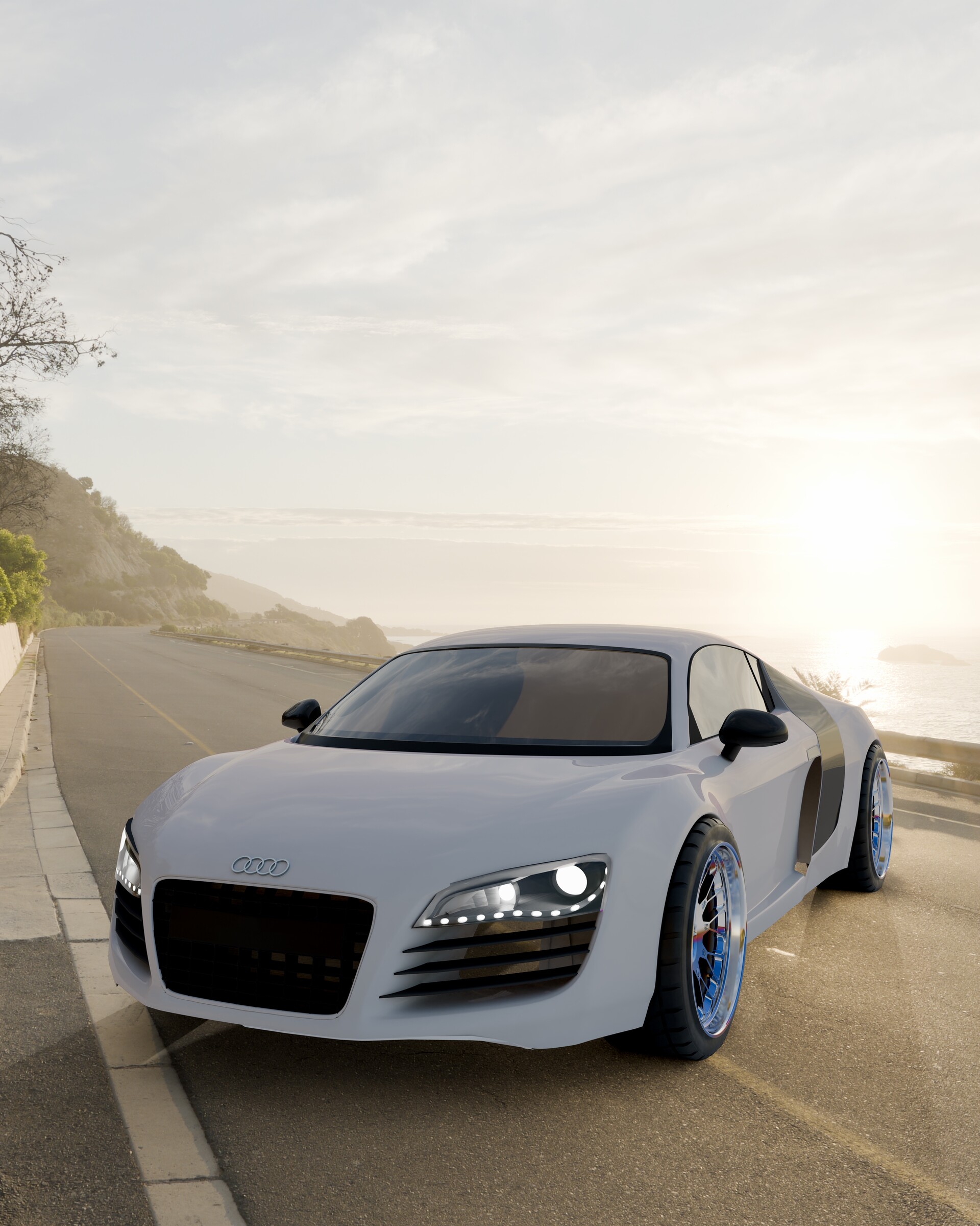 ArtStation - Audi r8 3d render