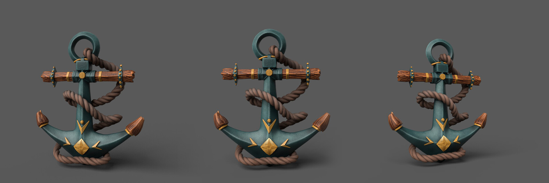 ArtStation - STYLIZED SHIP ANCHOR