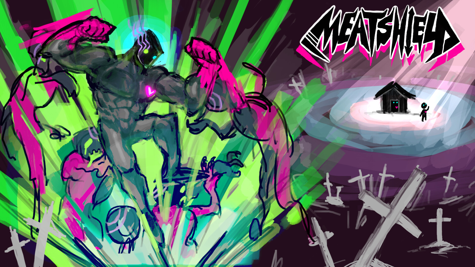 ArtStation - MEATSHIELD - game jam project