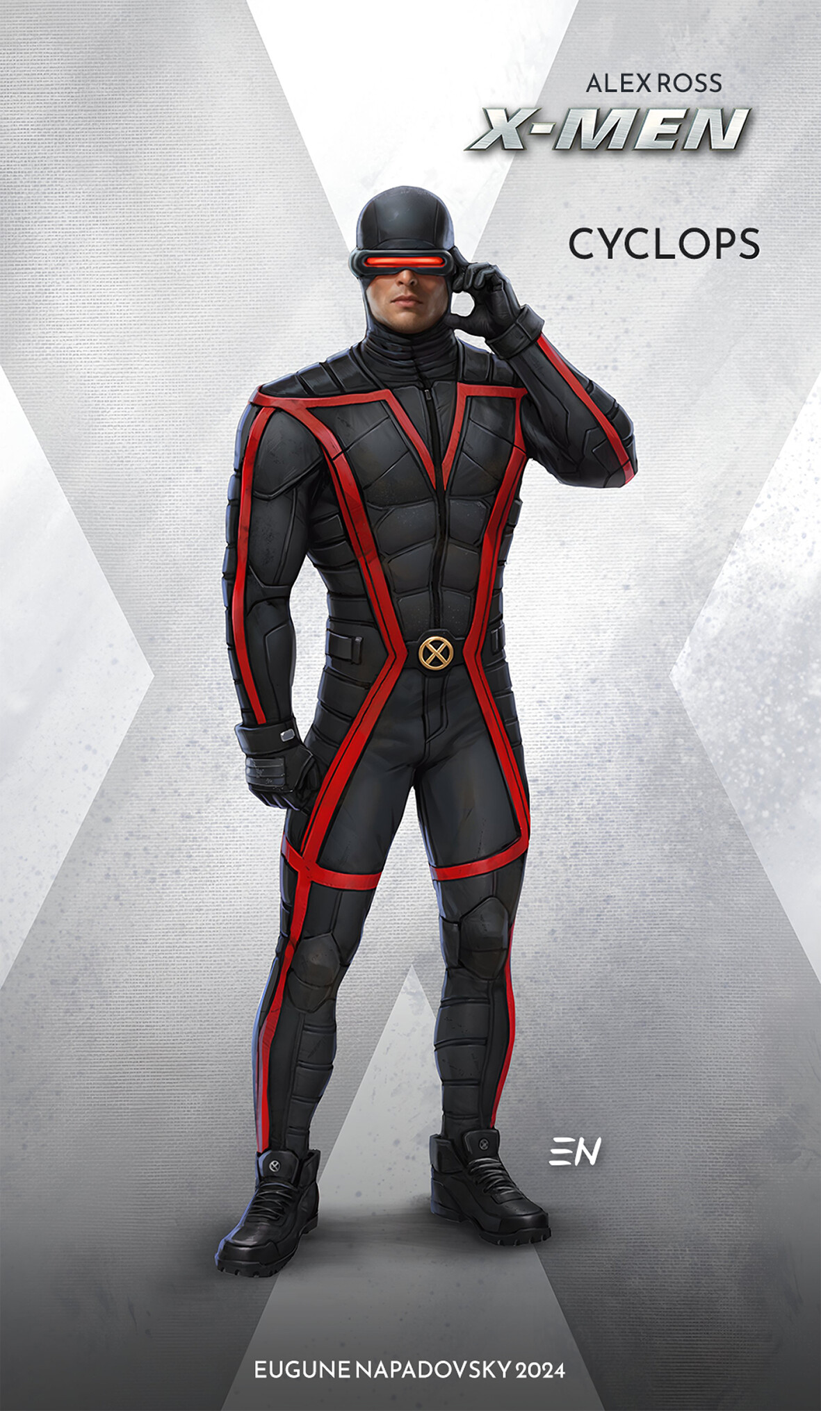 Eugene Napadovsky - Re-worked Alex Ross X-men Design. Fan art