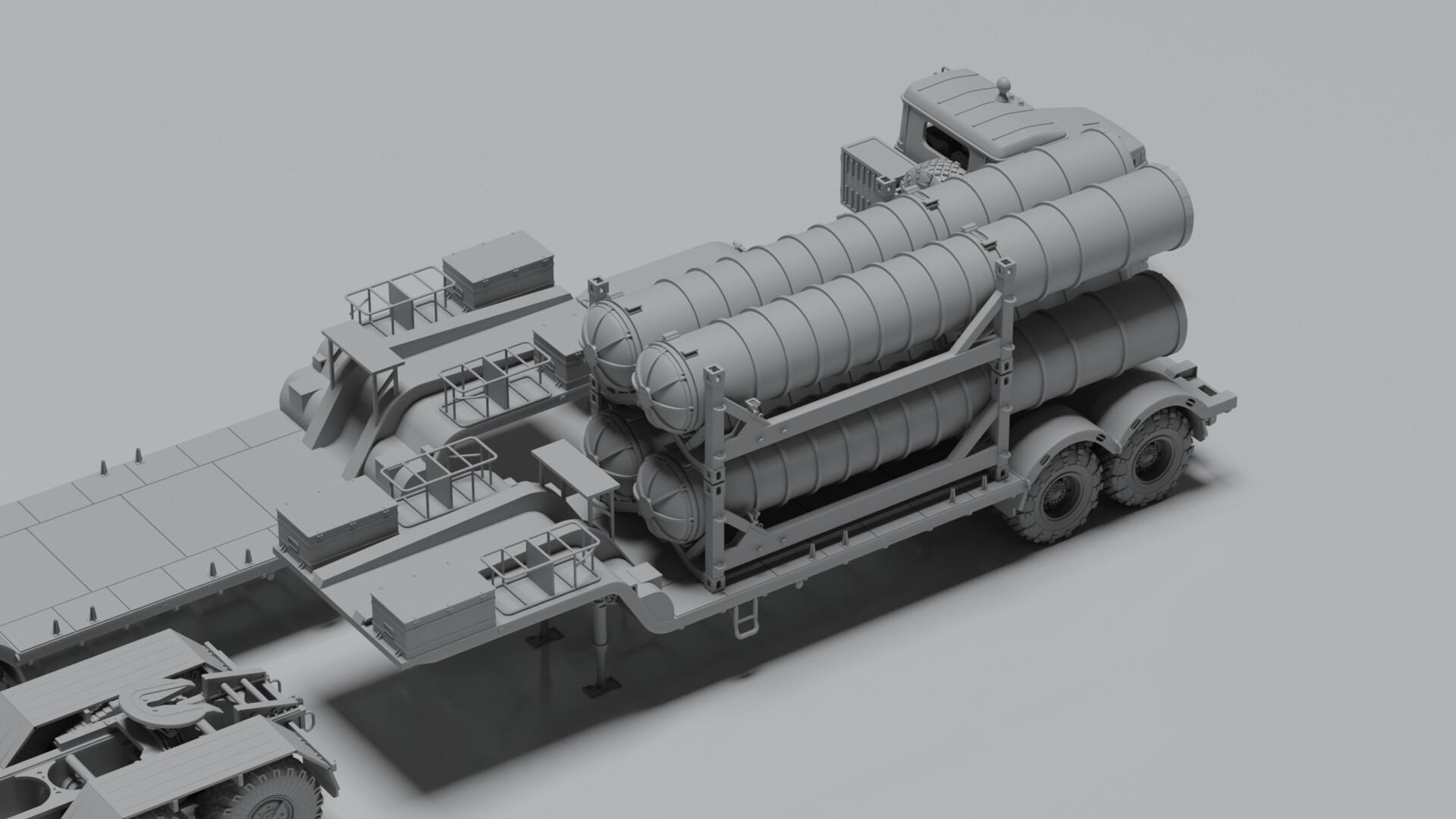 ArtStation - 5T58 Missile transporter