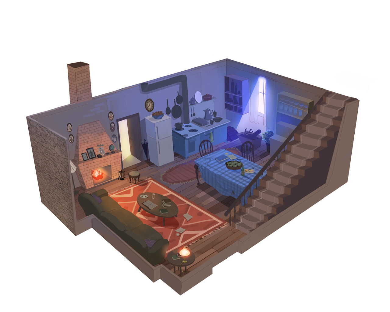 ArtStation - Concept interior for animation movie