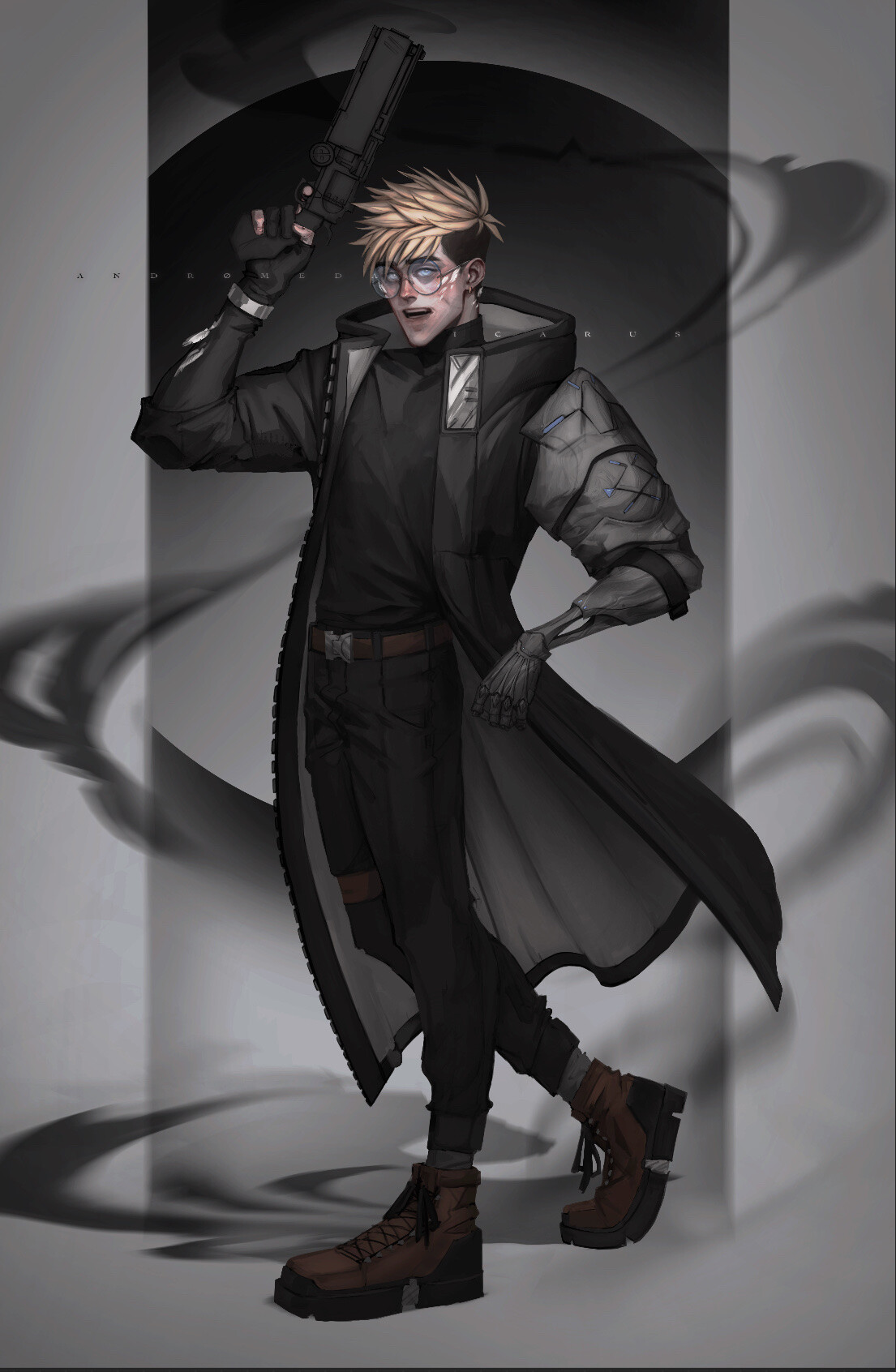 ArtStation - Vash the Stampede - black smoke