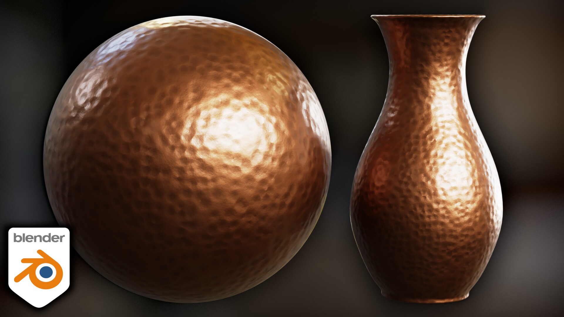 Ryan King - Procedural Hammered Copper Material (Blender Tutorial)