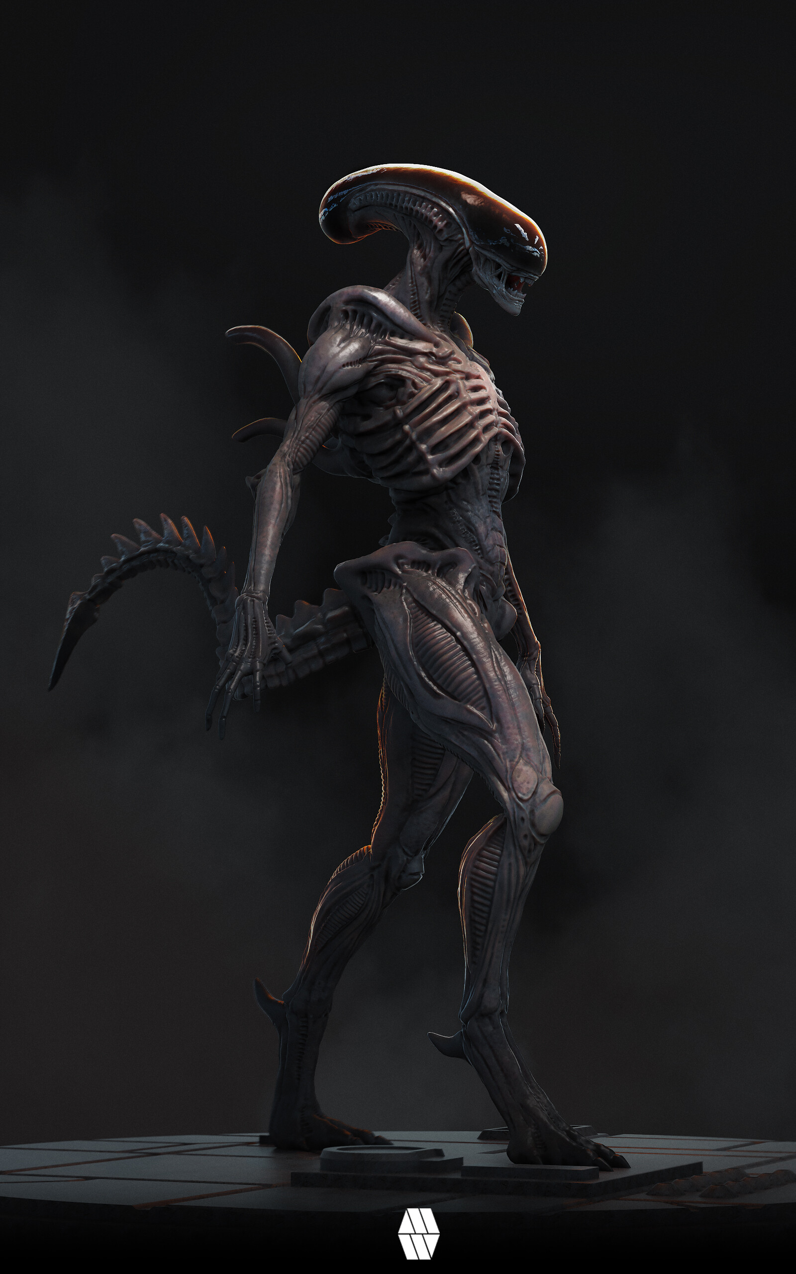 ArtStation - An Alien Emerges - 'Albino Alien' Concept