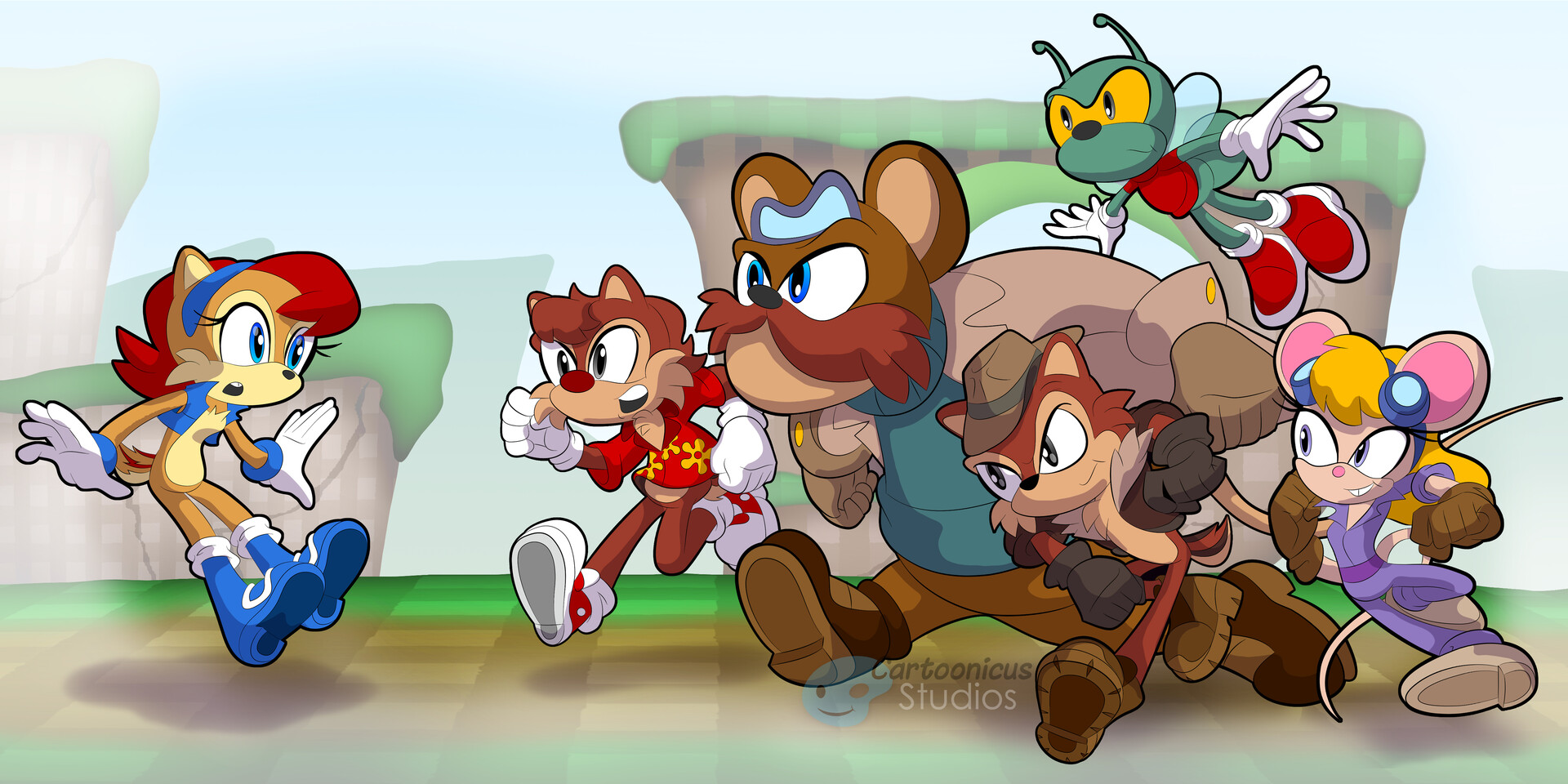 ArtStation - Sally Acorn Meets the Rescue Rangers