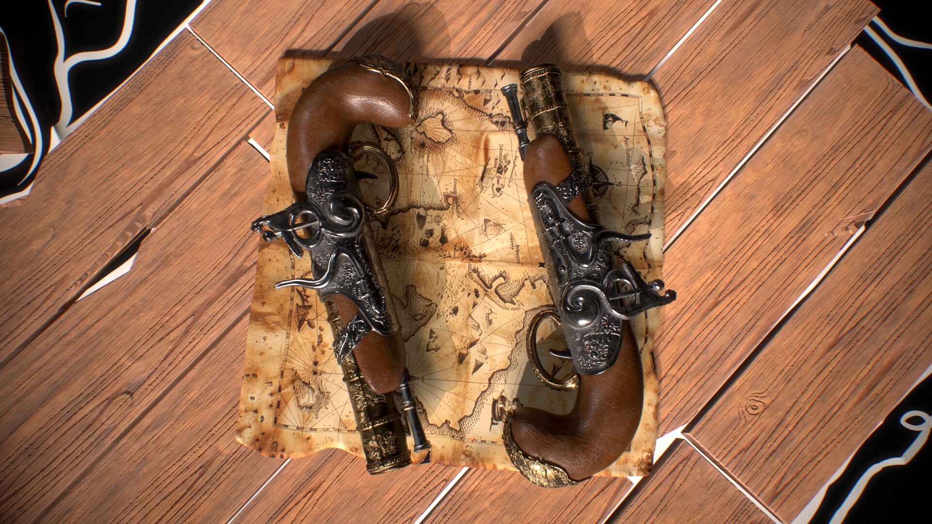 ArtStation - Pirate Guns