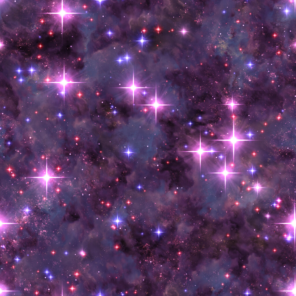 ArtStation - Galaxy and cloud procedural tiling texture