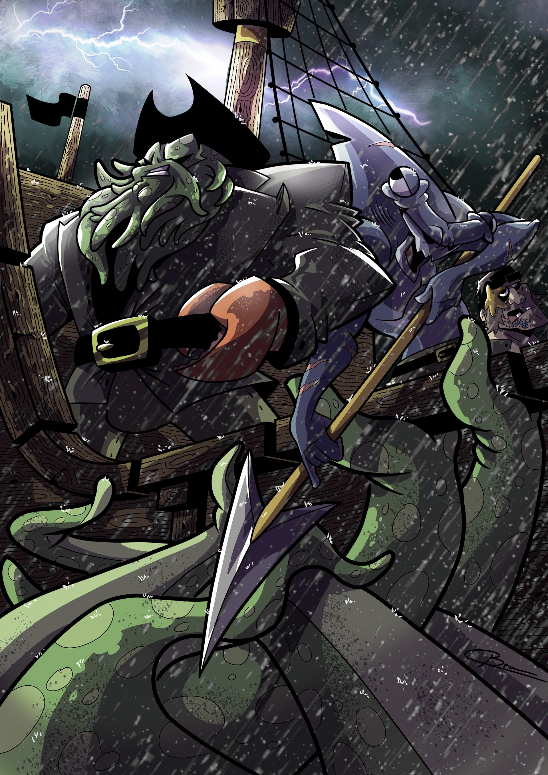 ArtStation - Davy Jones' Fleet