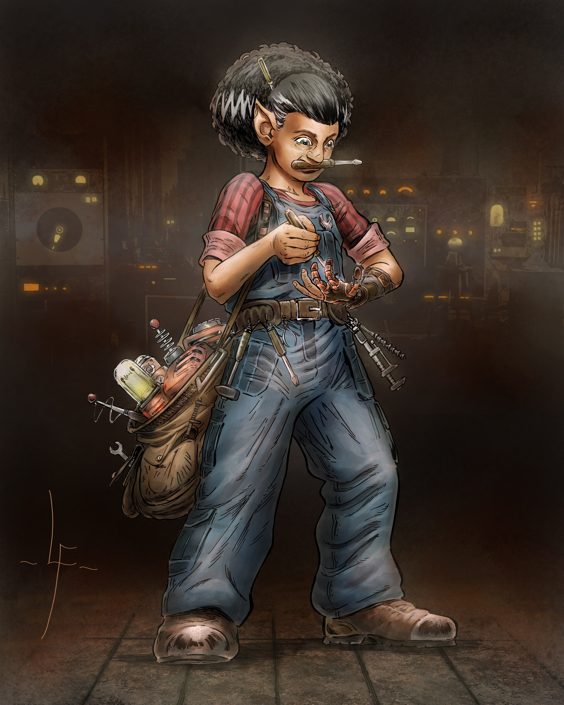 ArtStation - Mary Shelley Gnome Inventor