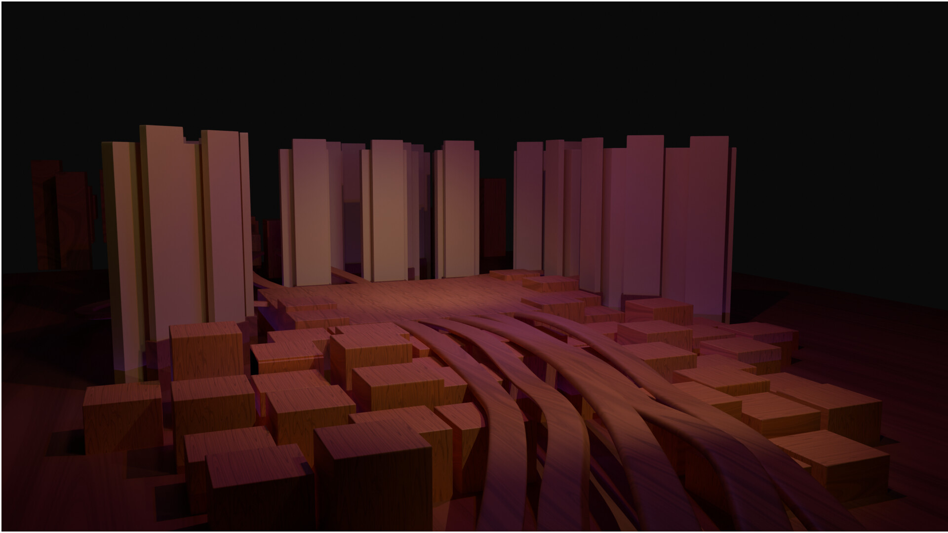 ArtStation - Animusic "Pogo Sticks" stage recreation.