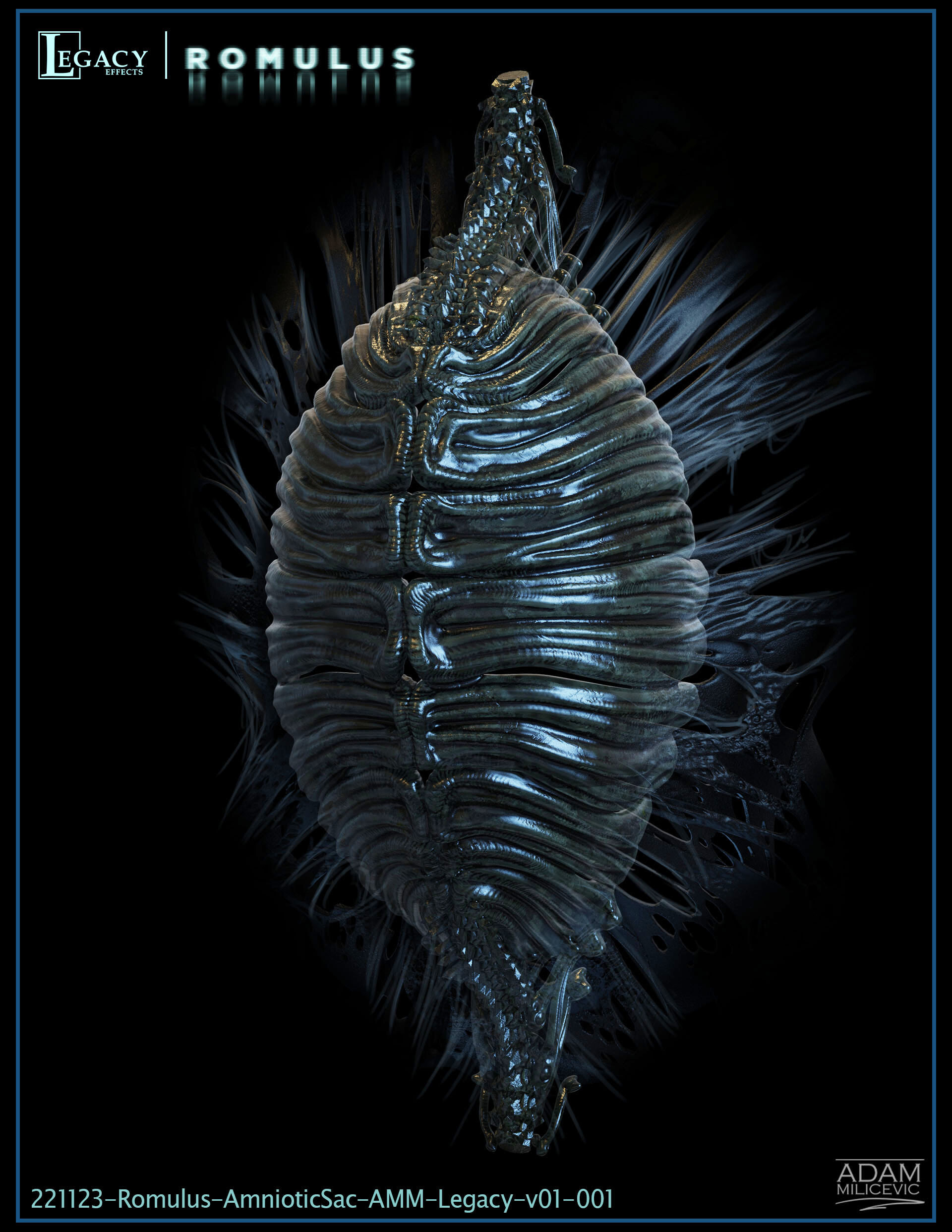 Adam Milan Milicevic - Concept Art and Design - Alien Cocoon Iterations