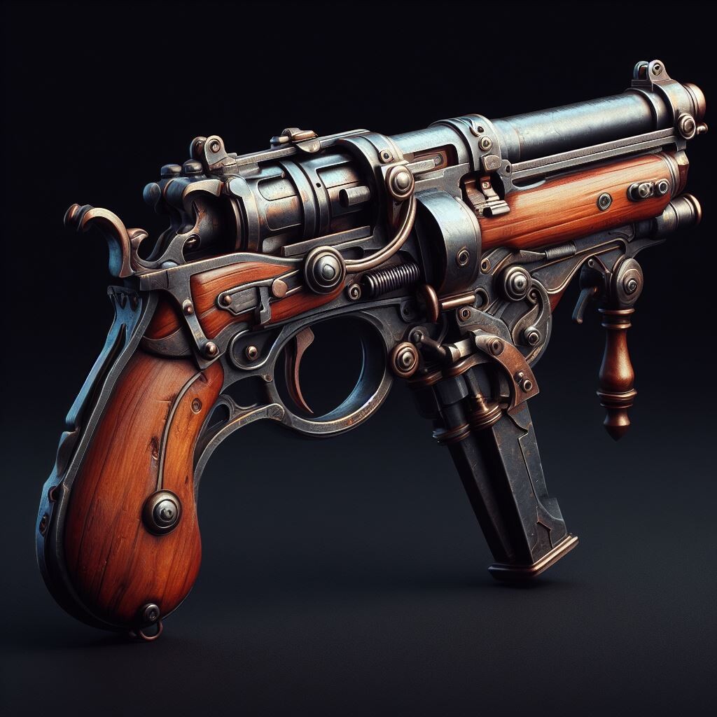 ArtStation - Old Machine Gun