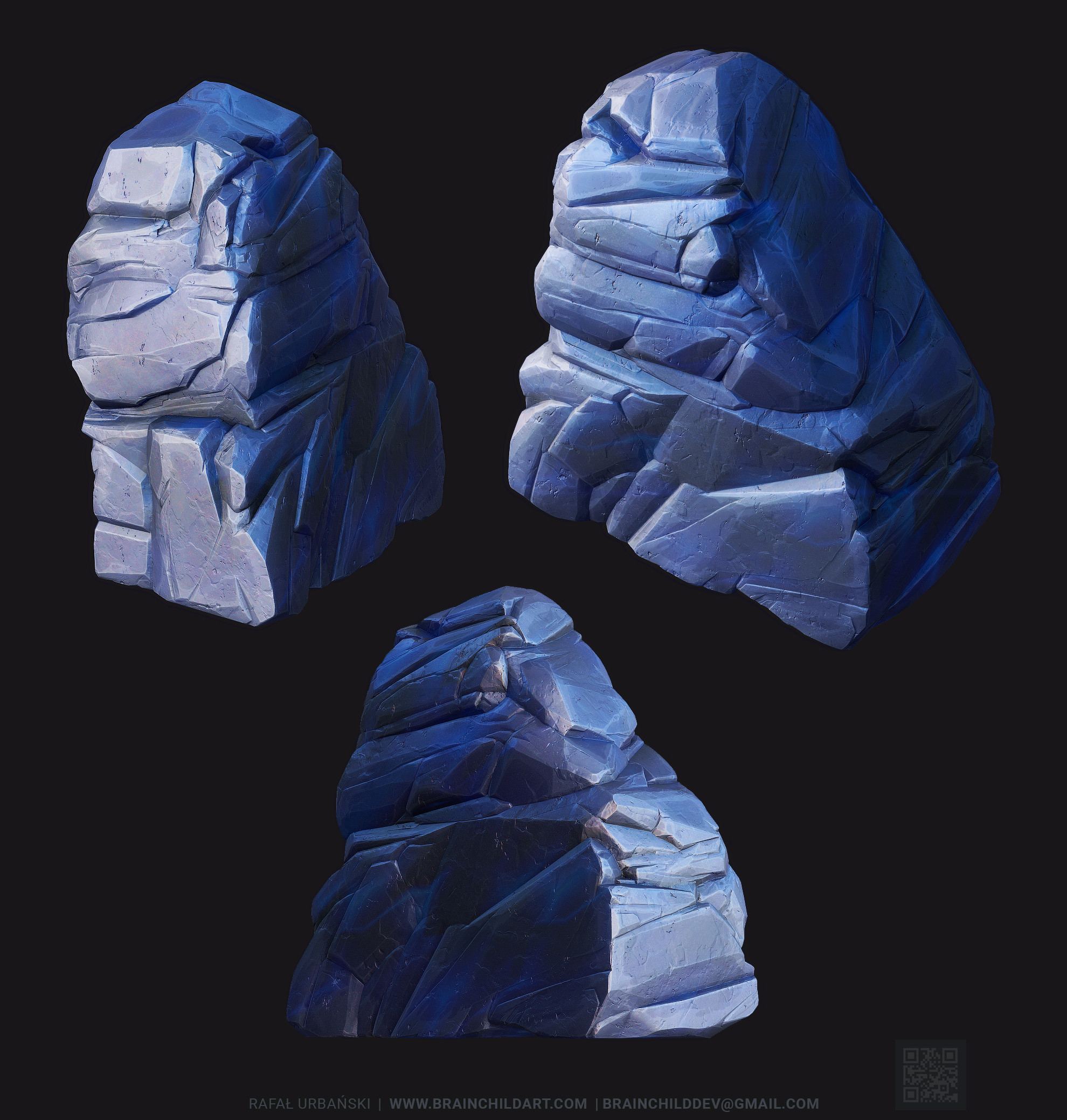 3d game artist | 3d art | Game Art | - 3D Stylized Rock Sculpts, Videos ...