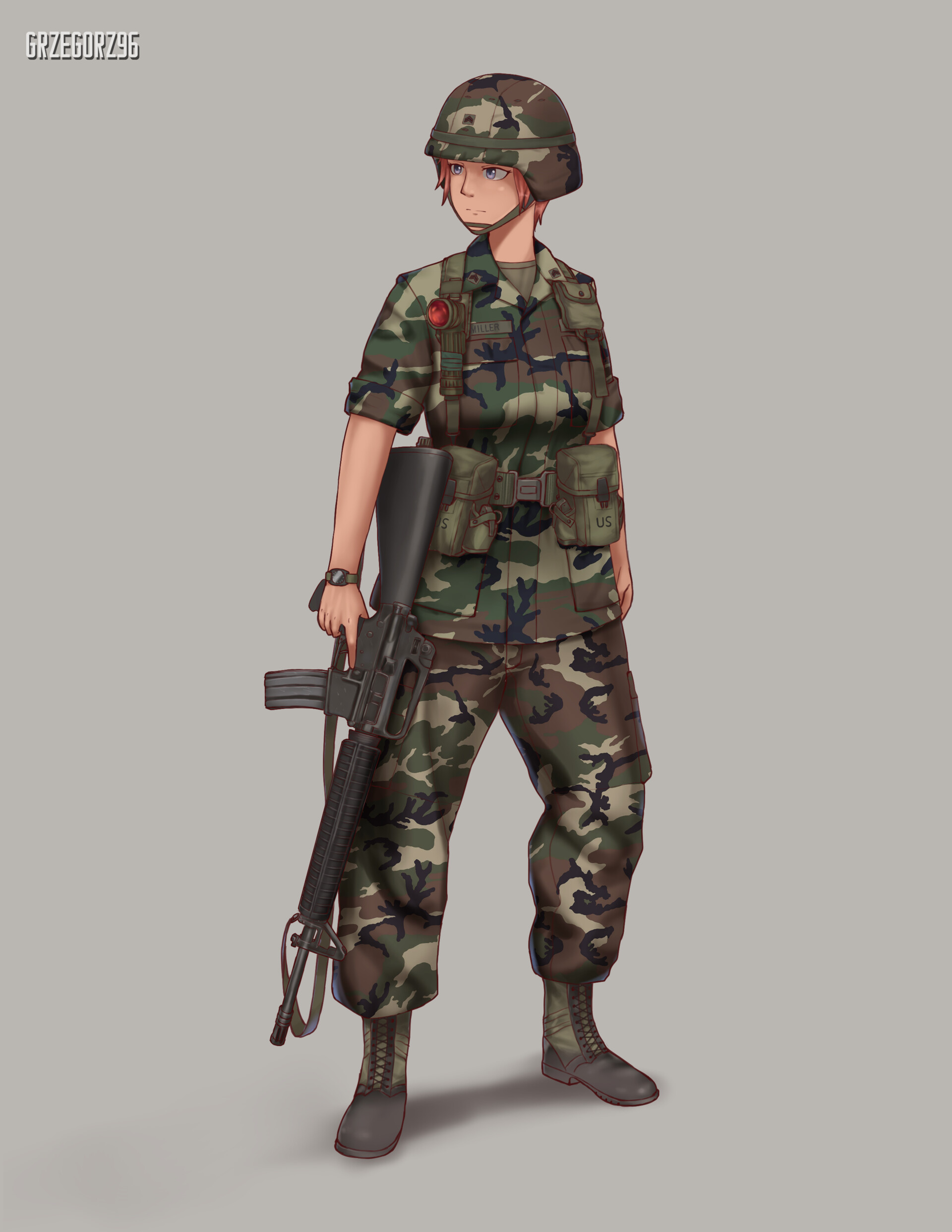 ArtStation - US Army 80s
