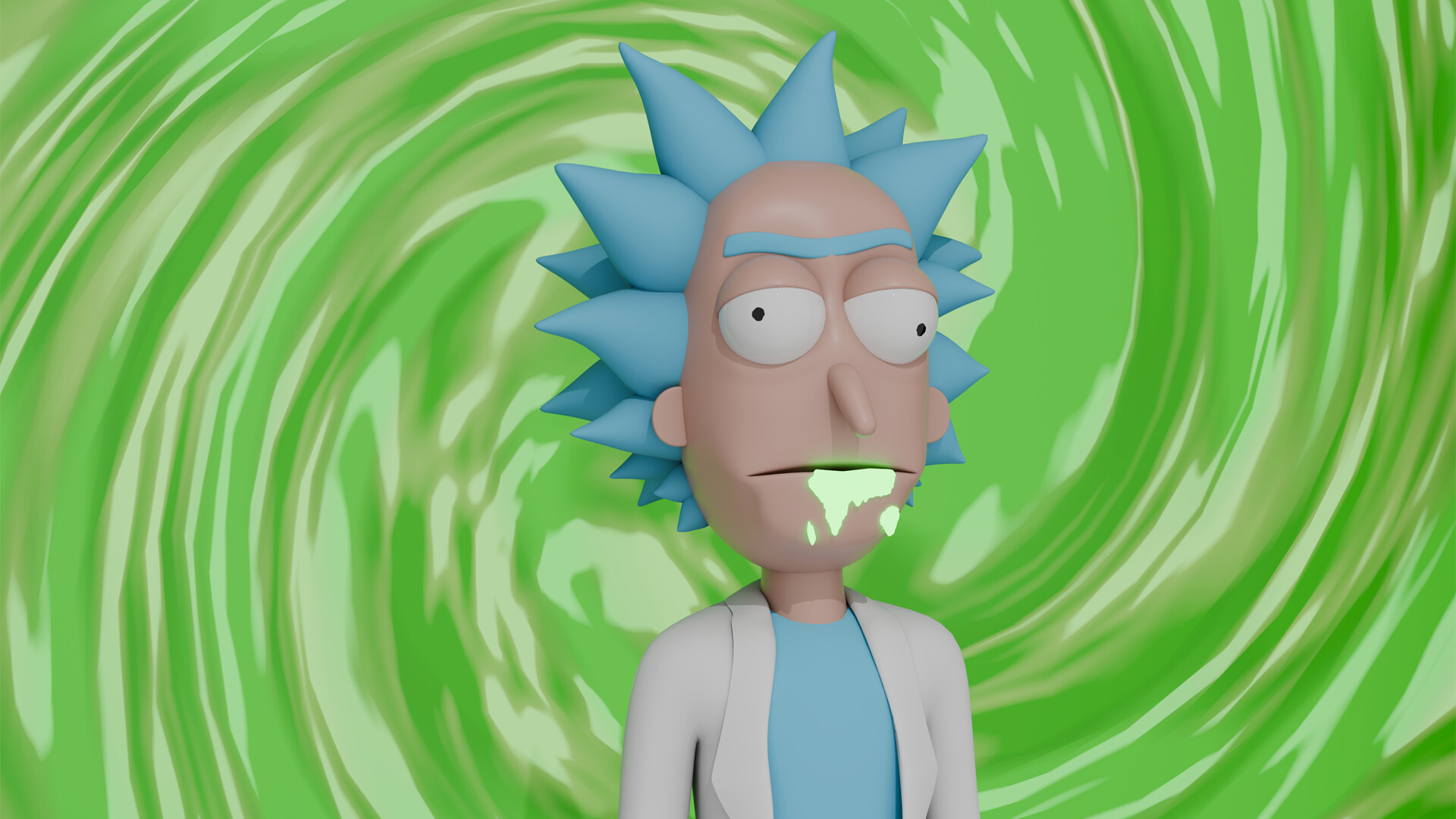 ArtStation - Rick Sanchez from Rick and Morty