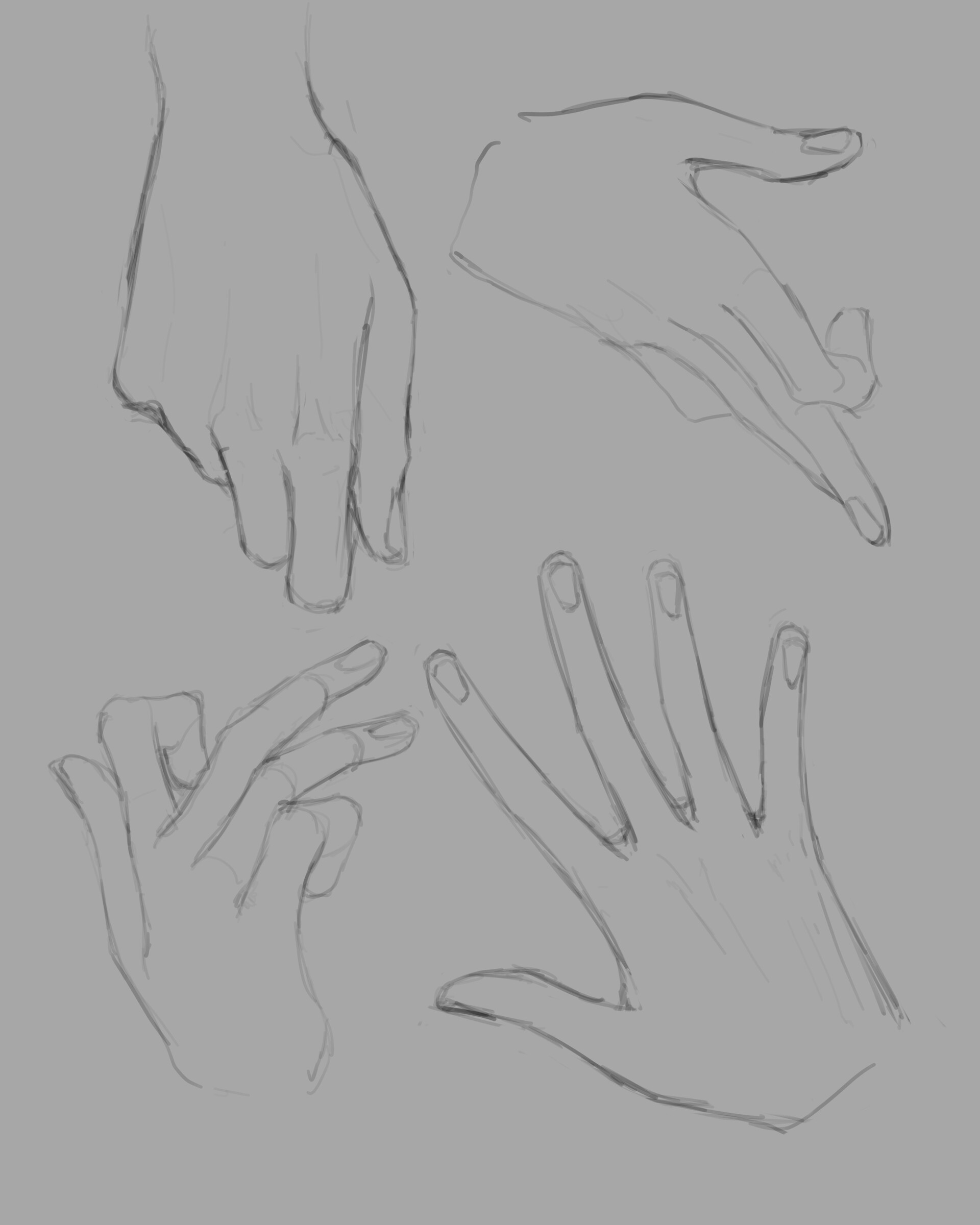 ArtStation - hand anatomy practice