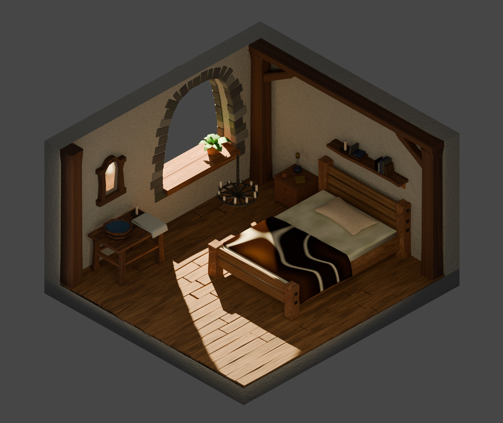 ArtStation - Tavern Bedroom