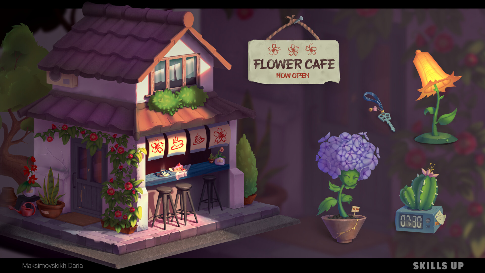 ArtStation - Flower Cafe