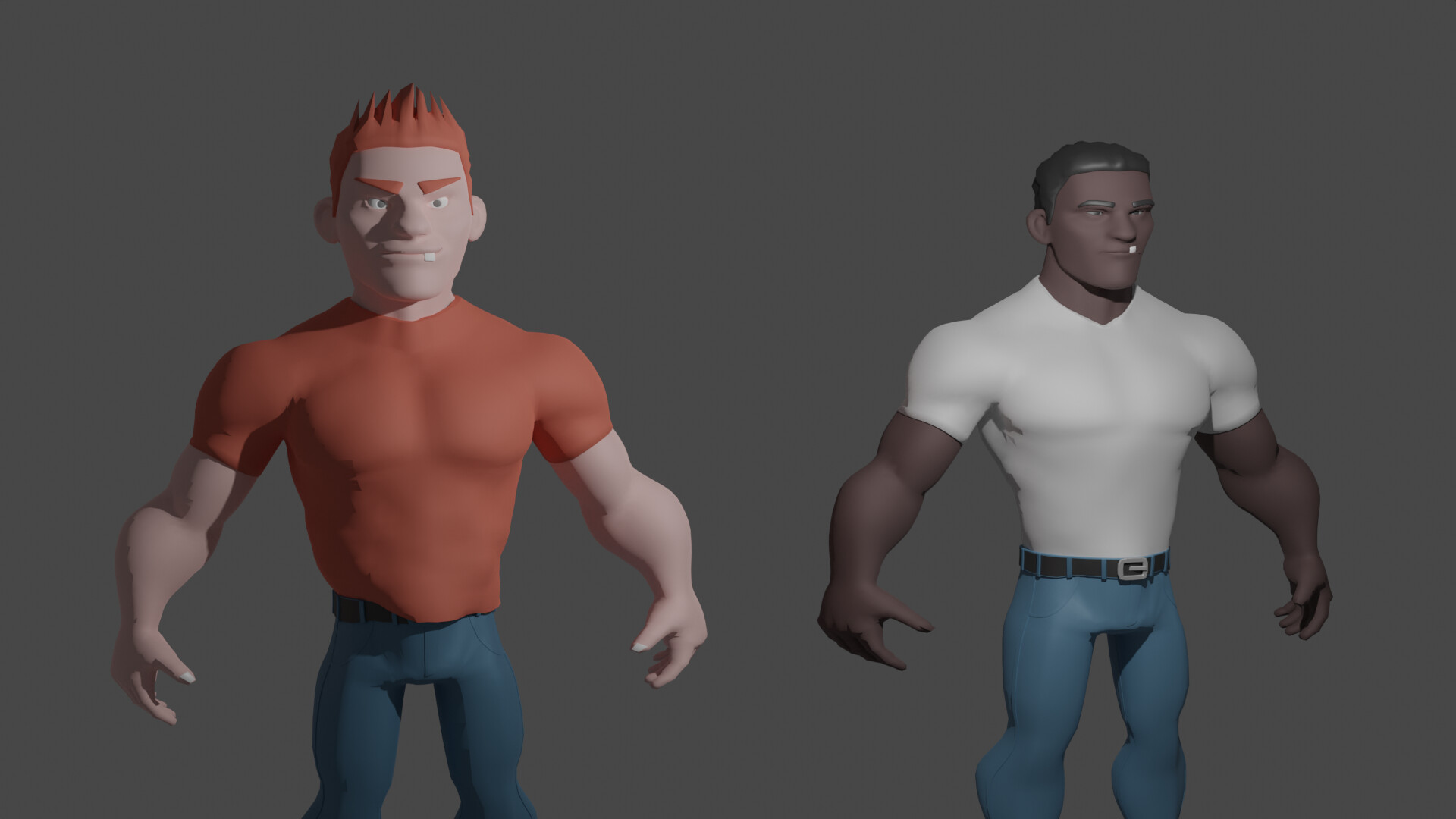 ArtStation - Ttwo simple looking characters