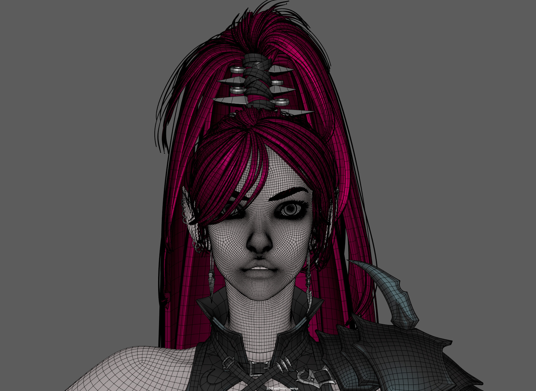 Vadim B - Stylized PBR hair breakdown: Lelith Hesperax