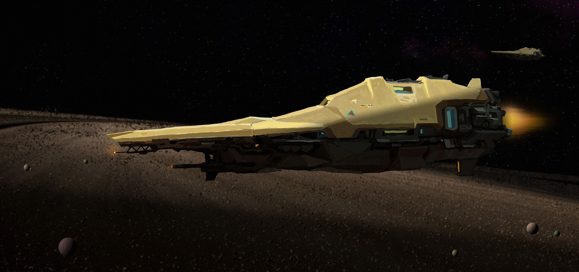 mark zhang - spaceship in space