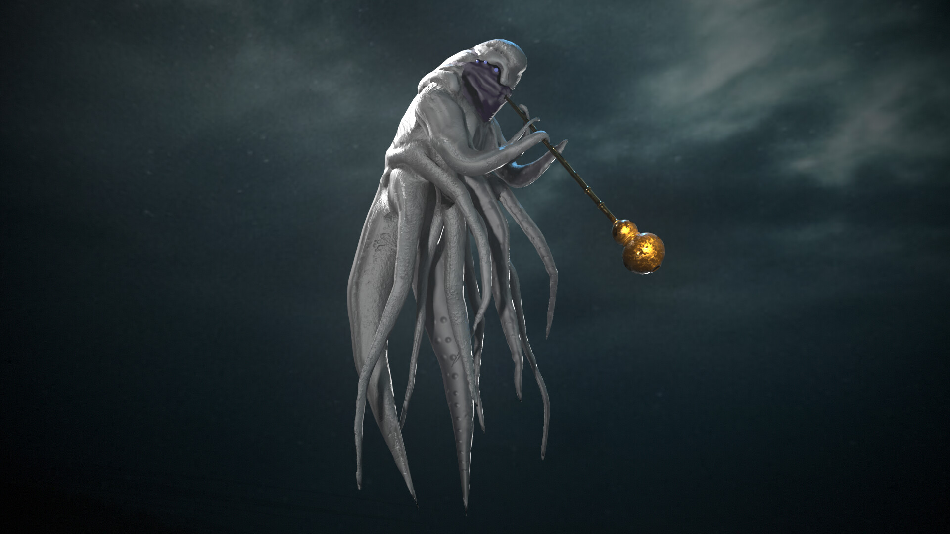 ArtStation - Servitor of the Outer Gods in the style of Call of Cthulhu