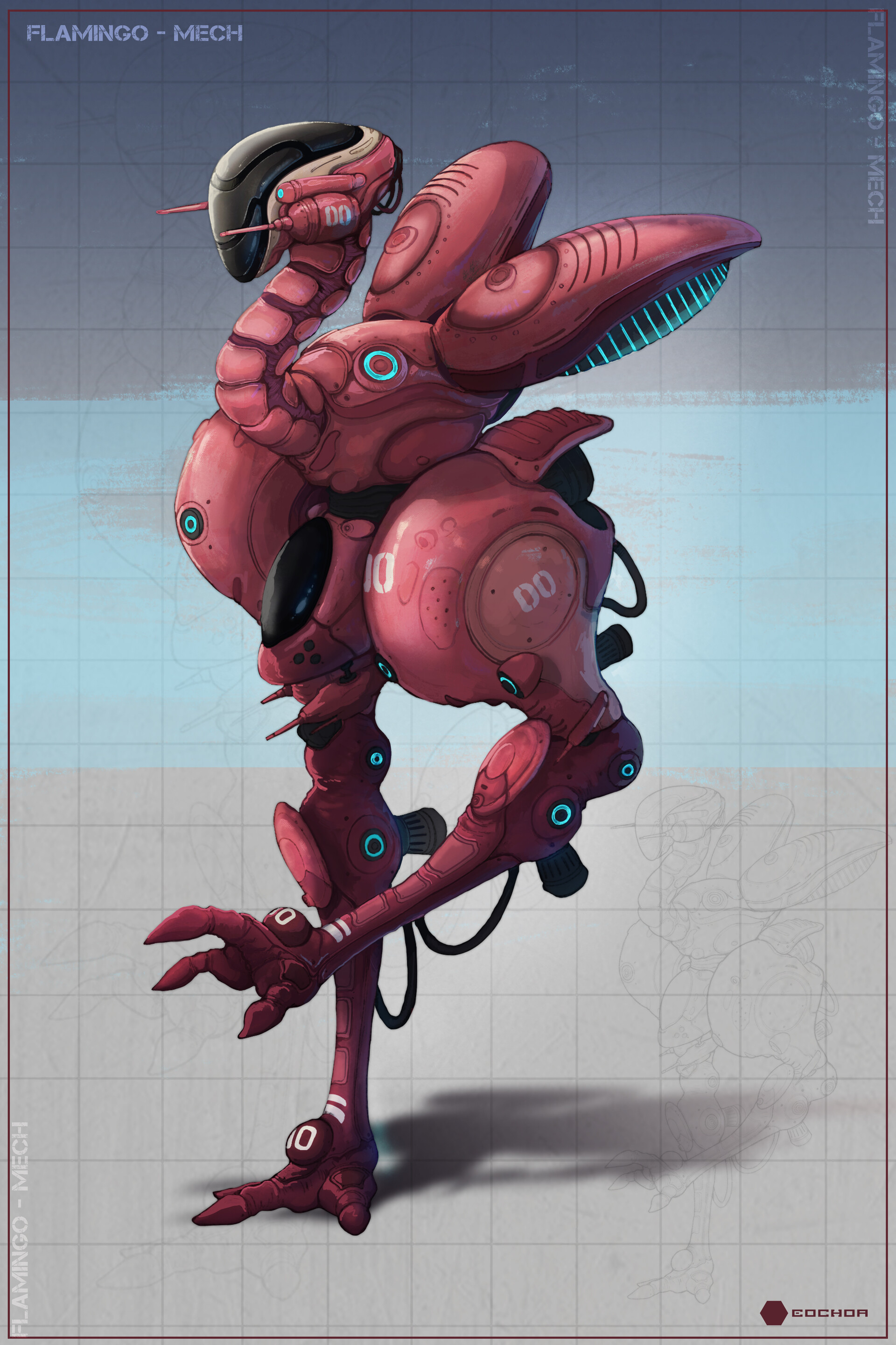 ArtStation - Flamingo Mech