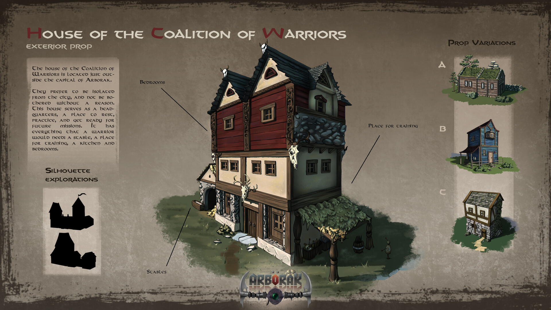ArtStation - Arborak Project - House of the Coalition of Warriors ...