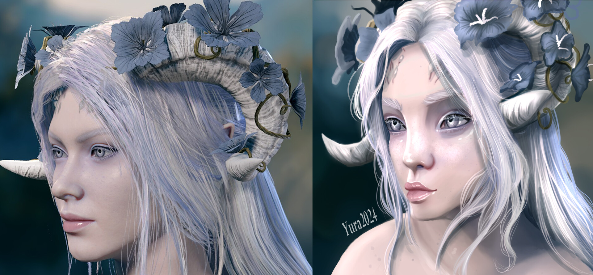 ArtStation - Eirlys portrait with ref