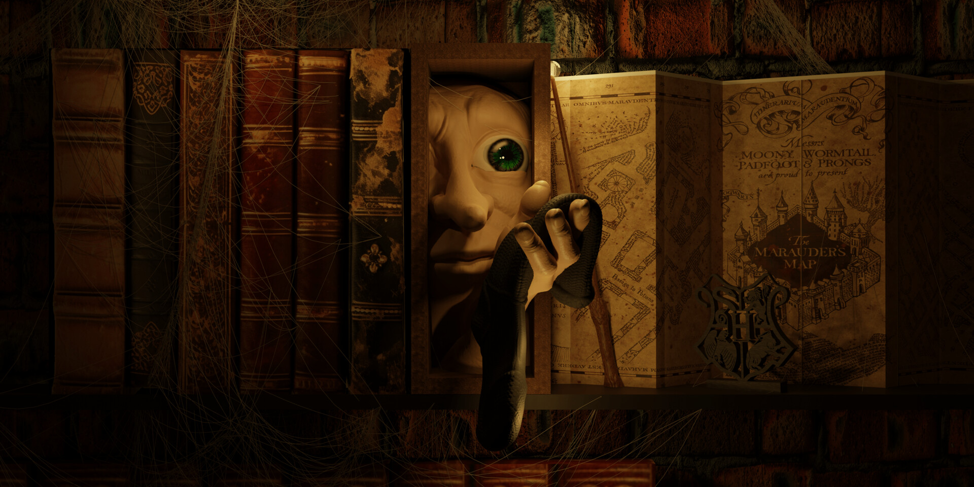 ArtStation - Dobby BookNook was given a sock